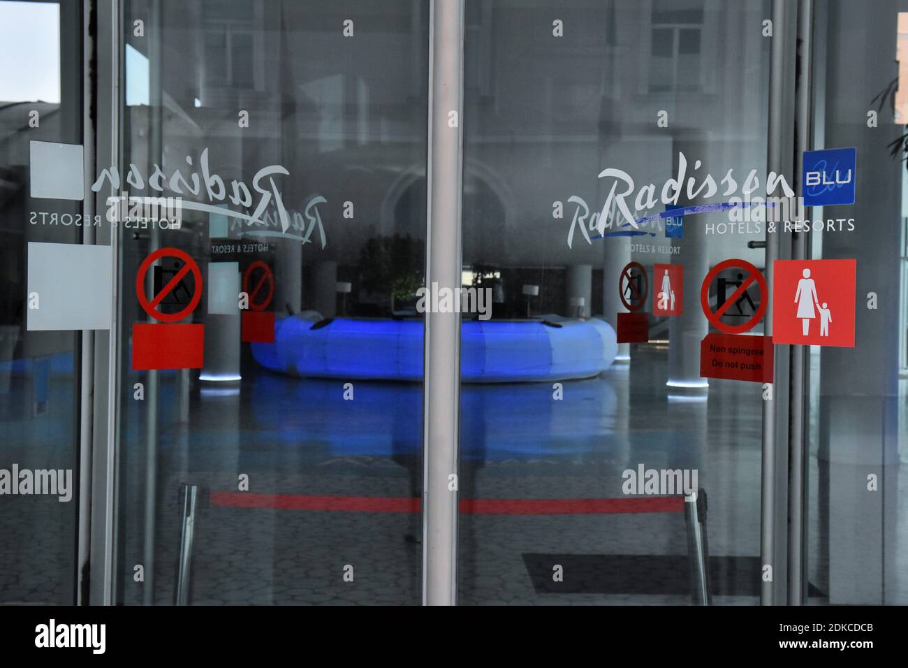 RADISSON BLU LUXURY HOTEL CLOSED DUE TO LACK OF GUESTS DUE TO THE COVID ...