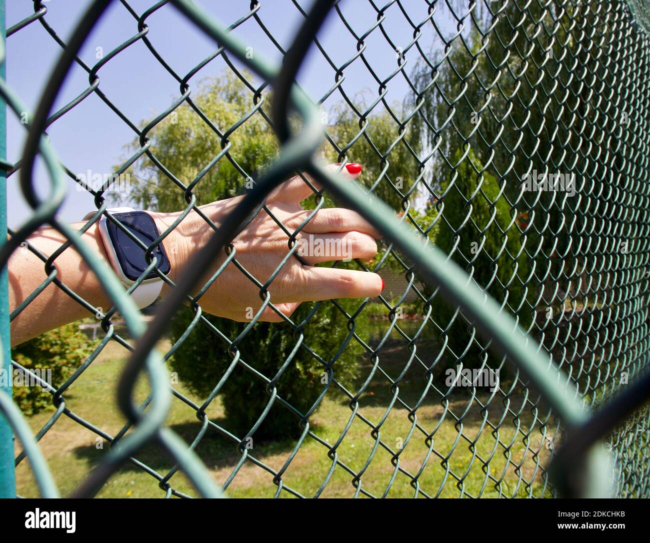 Chainlink chain link fencing hi-res stock photography and images - Alamy