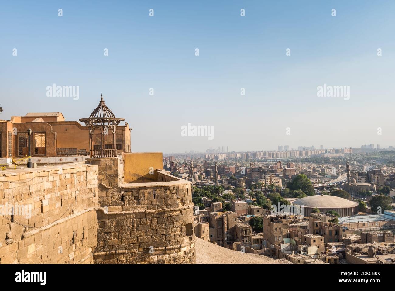 Pavilion of Saladin Citadel of Cairo and Aerial view of Cairo of ...