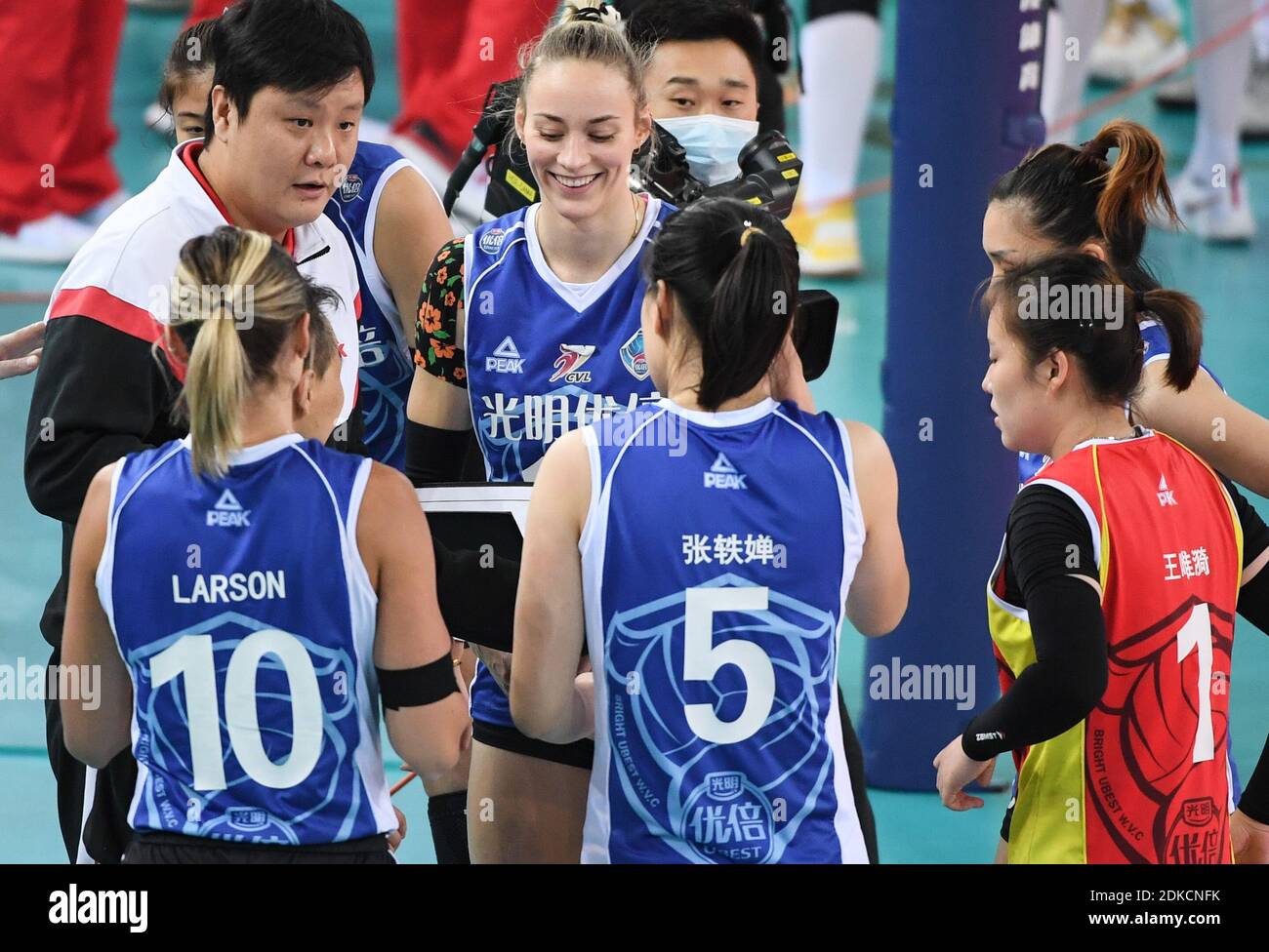 Jiangmen, China's Guangdong Province. 15th Dec, 2020. Head coach Wang ...