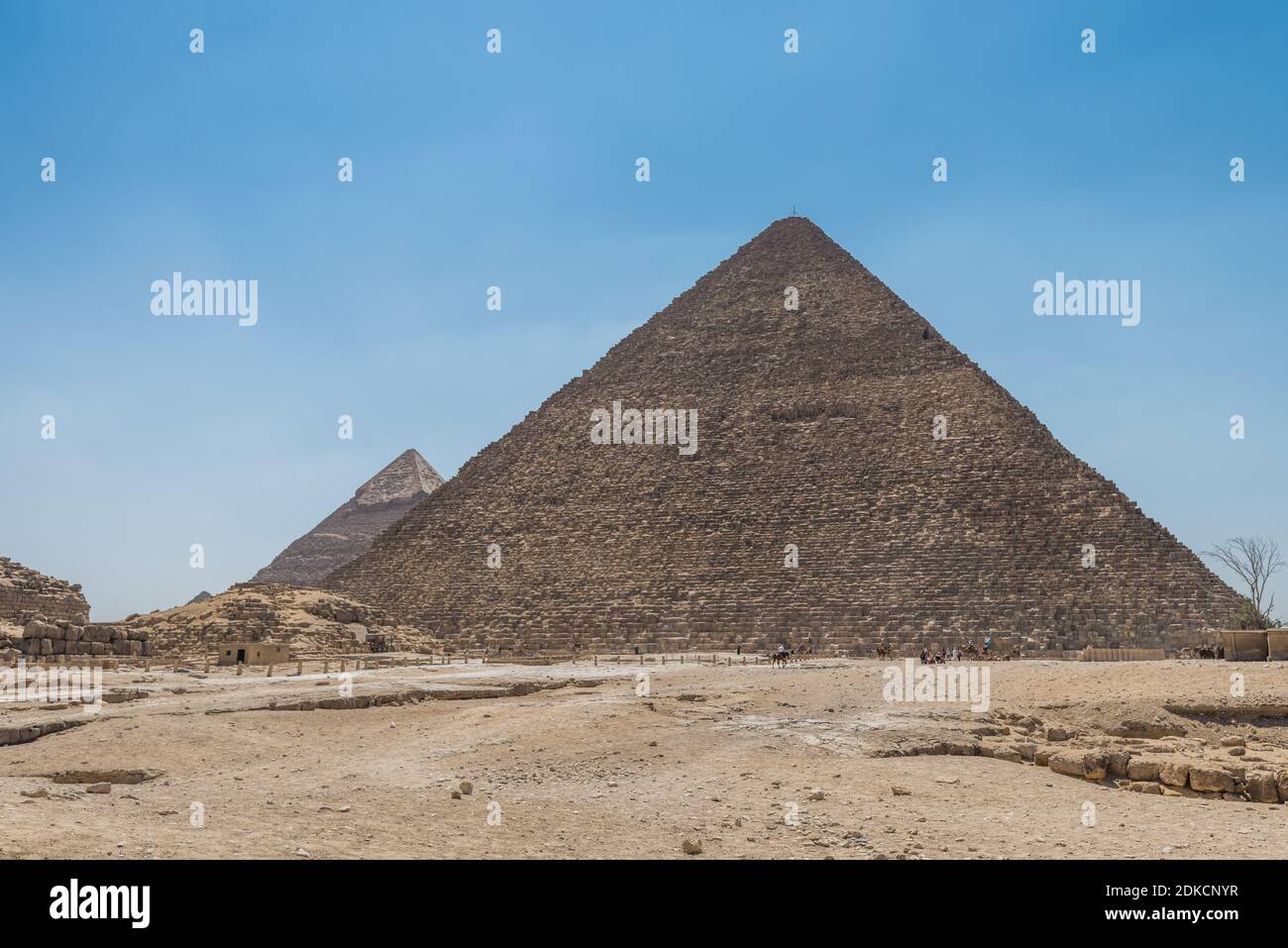 The Giza pyramid complex, an archaeological site on the Giza Plateau ...