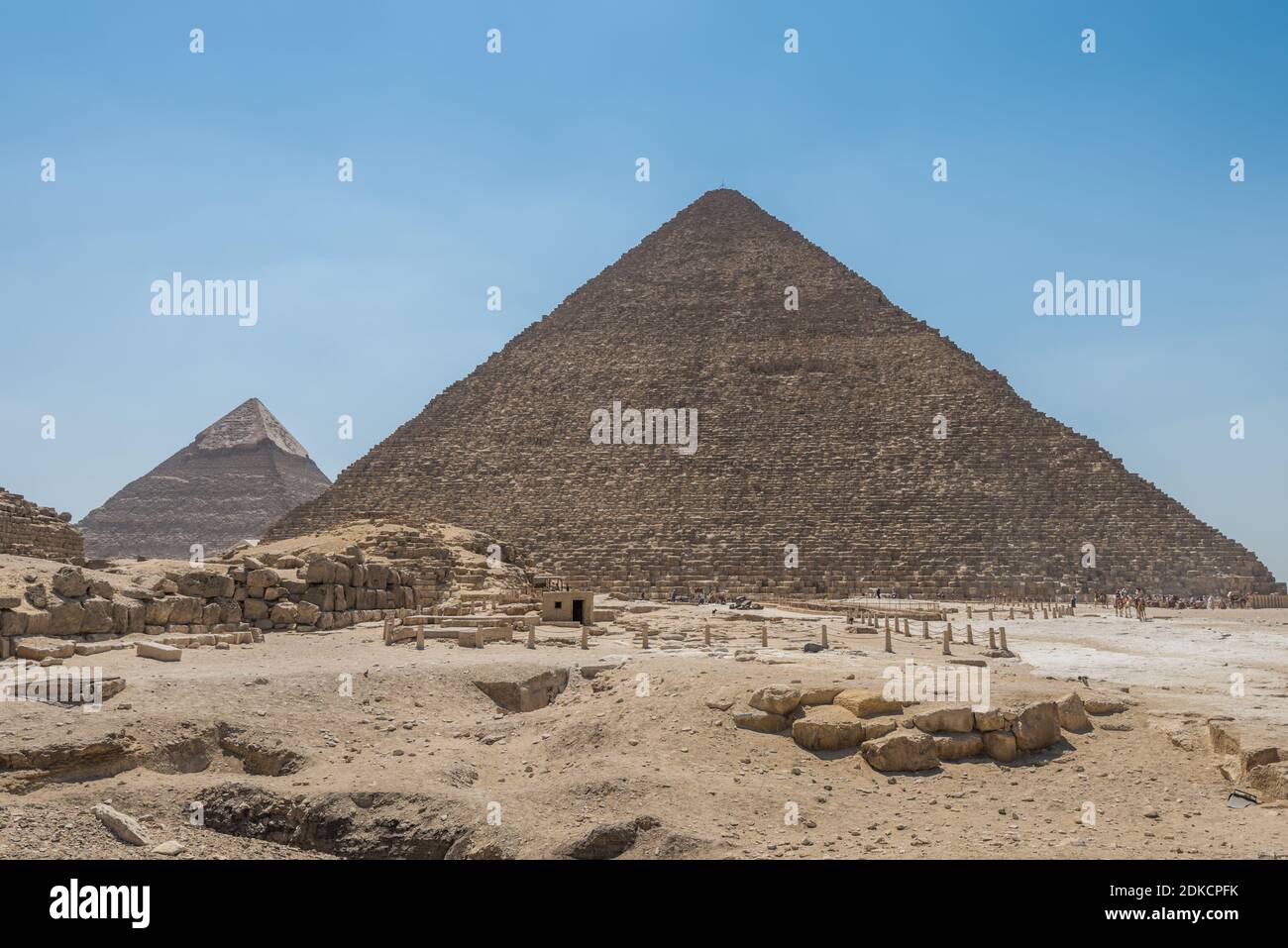 The Giza pyramid complex, an archaeological site on the Giza Plateau ...
