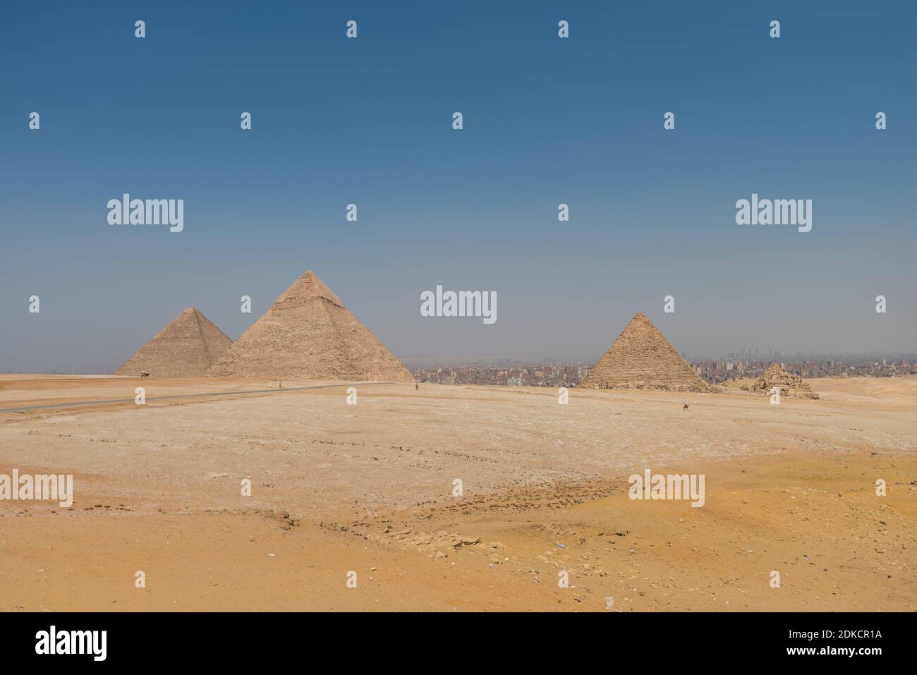 The Giza pyramid complex, an archaeological site on the Giza Plateau ...
