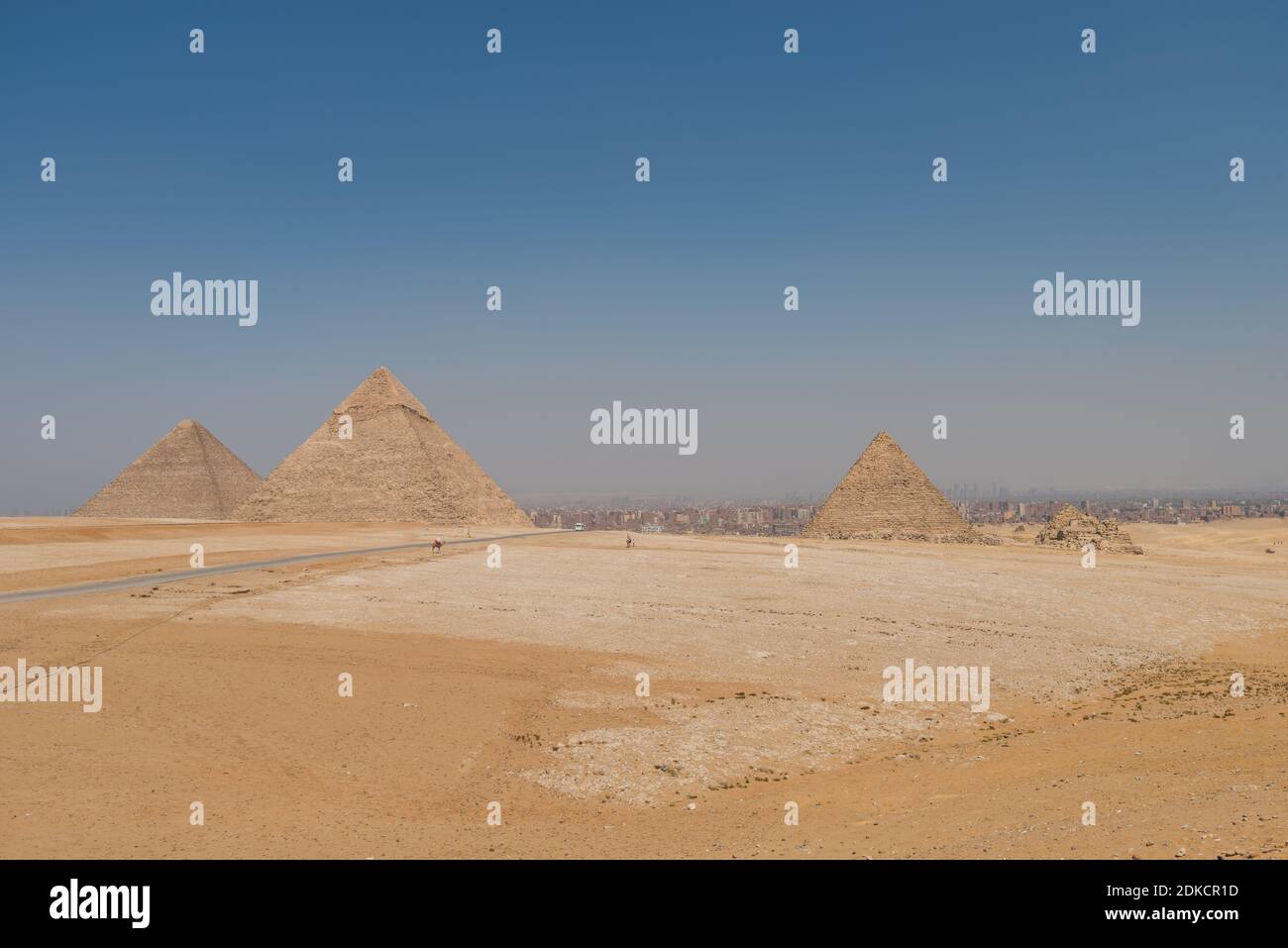 The Giza pyramid complex, an archaeological site on the Giza Plateau ...