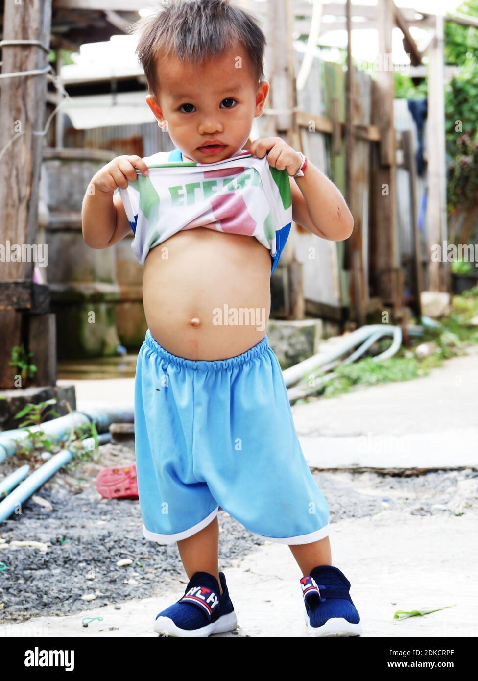 Overweight boy full body hi-res stock photography and images - Alamy