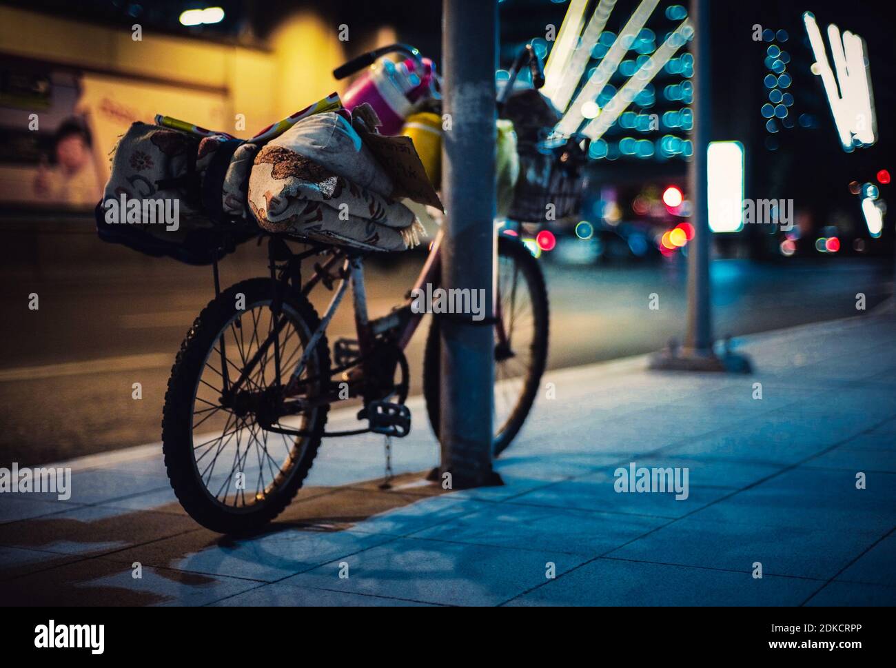 Bangkok night bicycle hi-res stock photography and images - Alamy