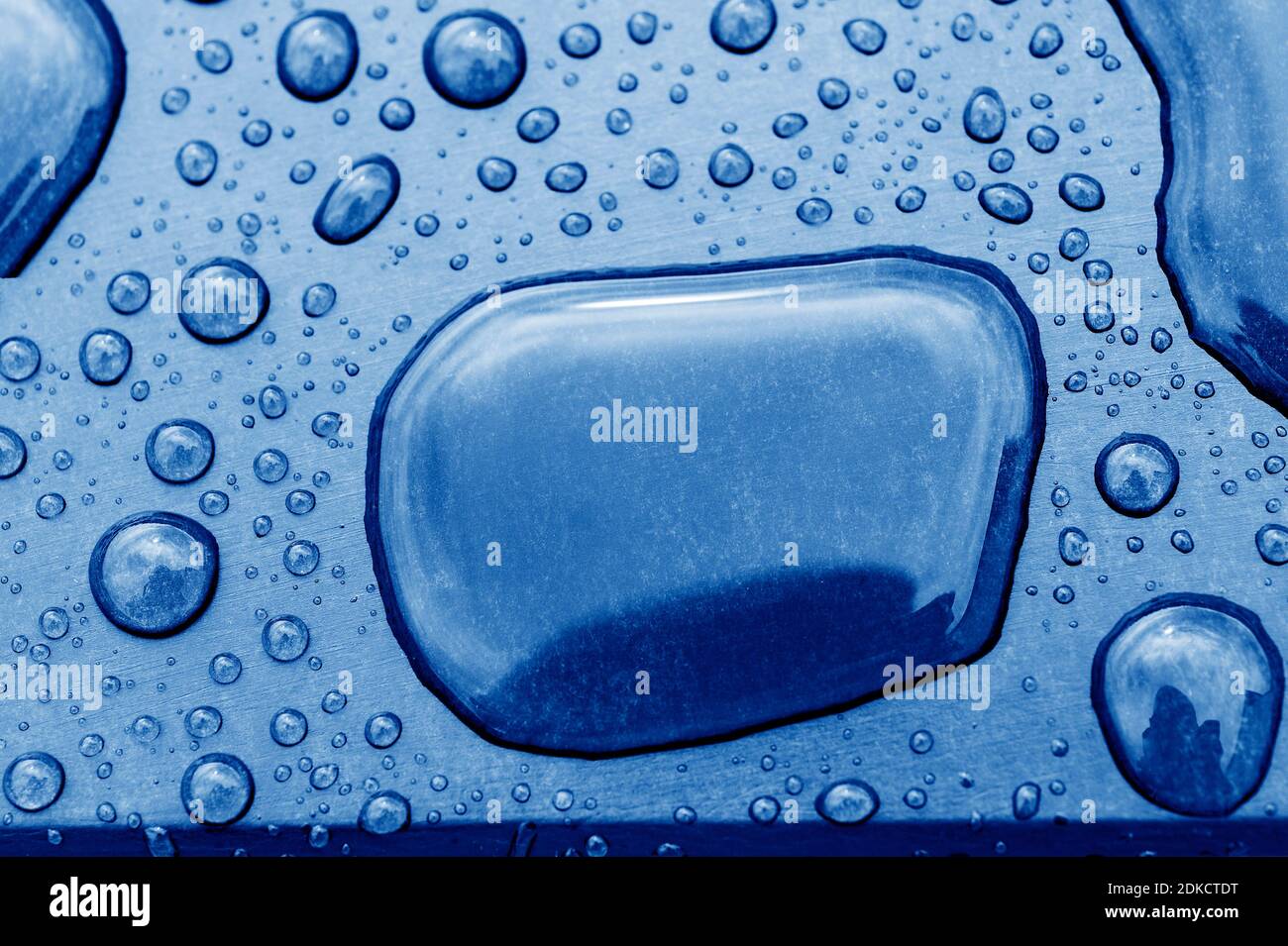 texture and background of beautiful blue water drops Stock Photo - Alamy