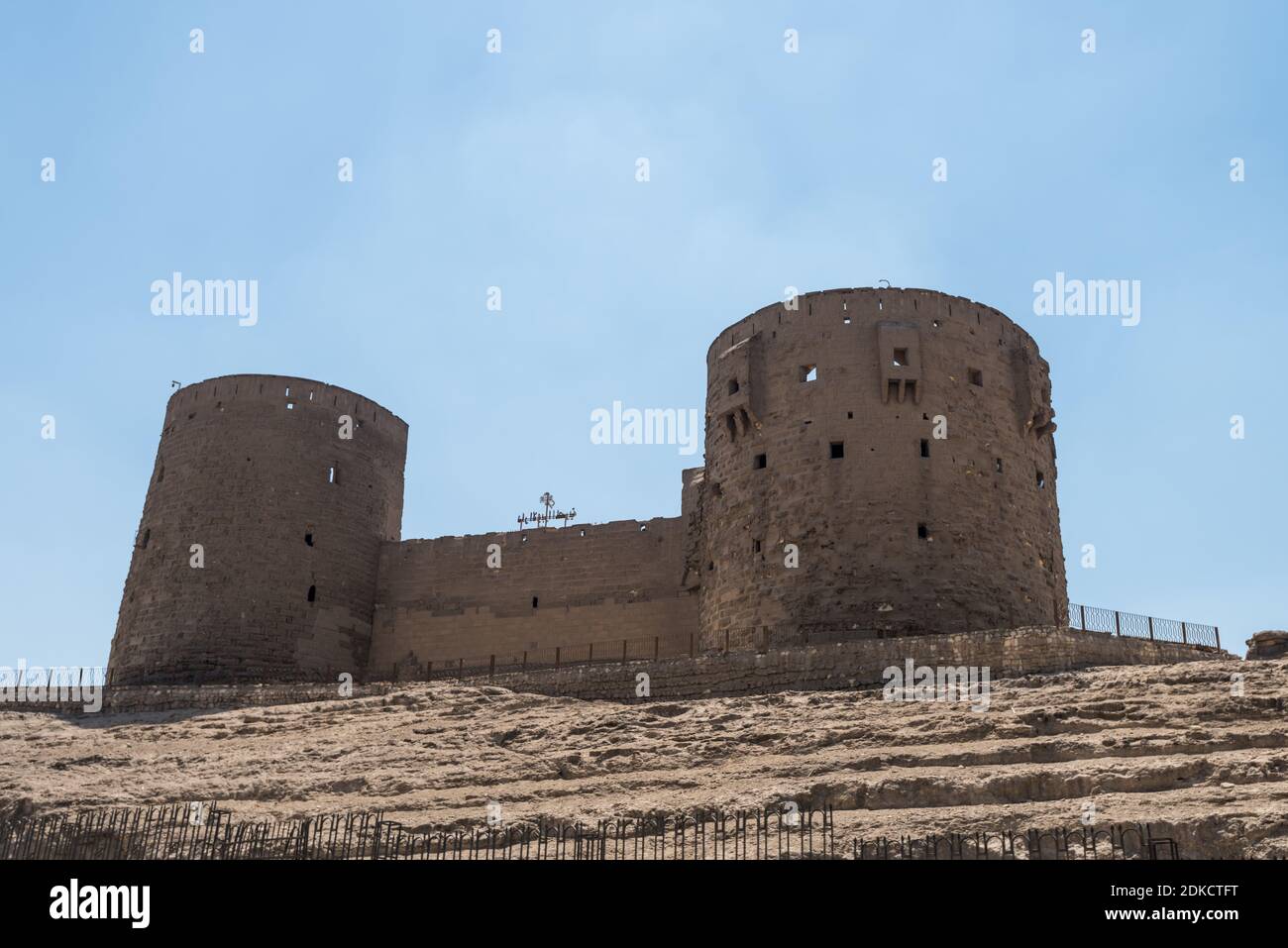 Castle and wall of Saladin Citadel of Cairo , proclaimed by UNESCO as a ...
