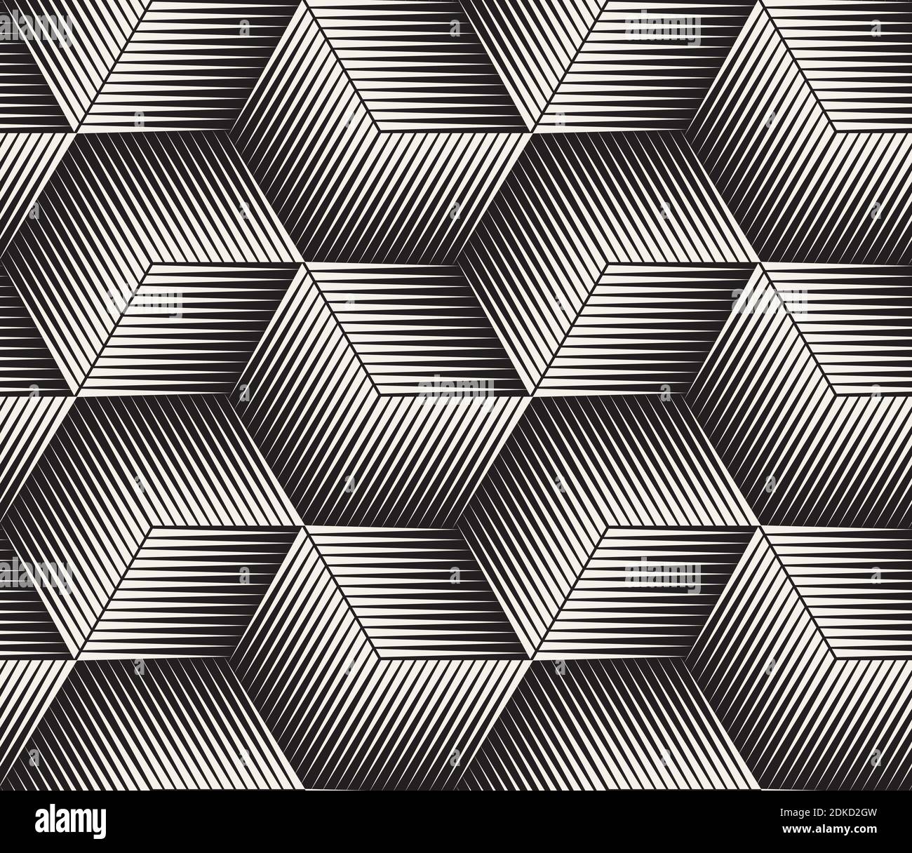 Striped cube Stock Vector Images - Alamy