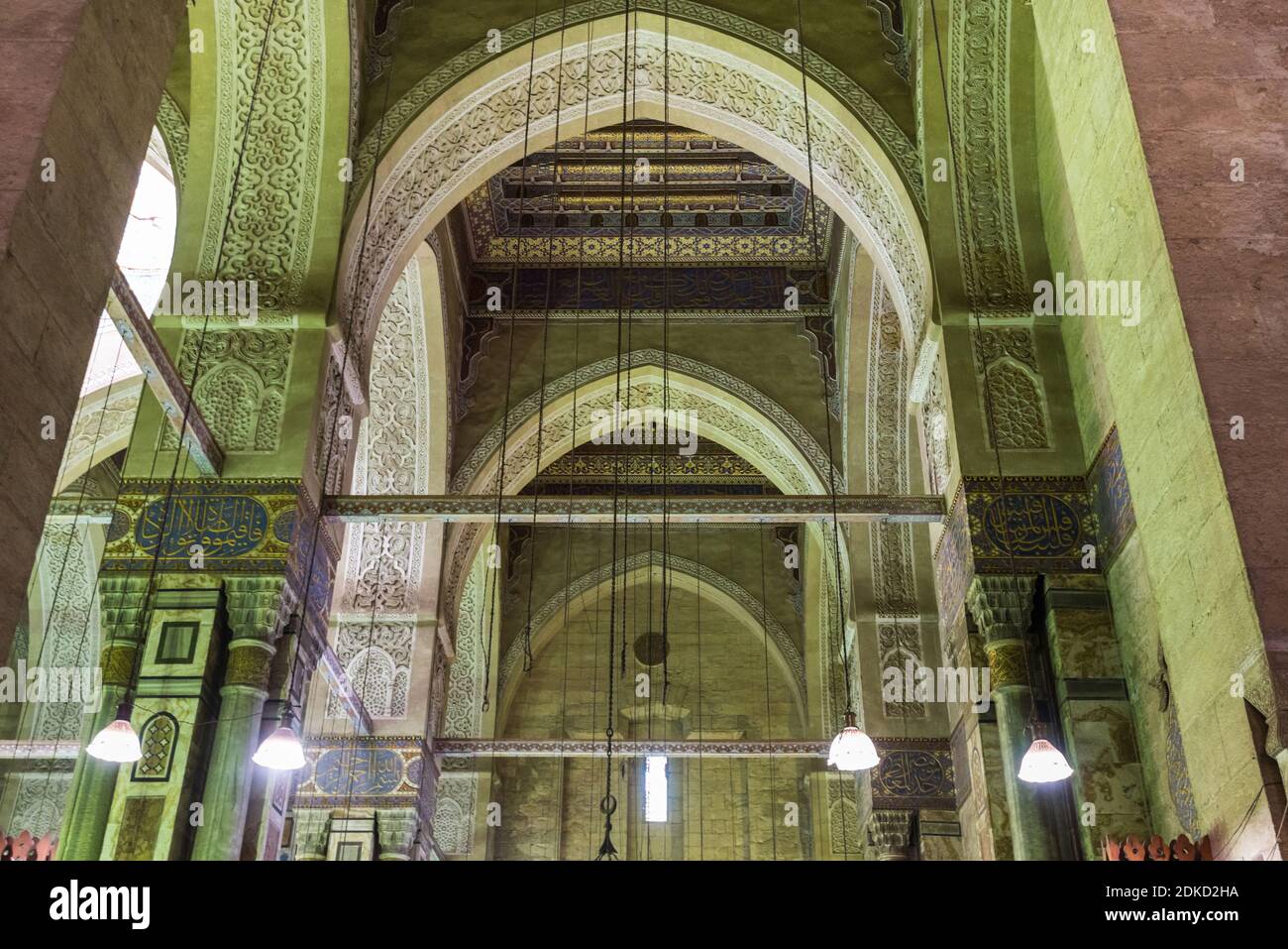 Interiors of the Mosque of Al Rifai (Al-Refai, Al-Refa'i or the Refaai ...