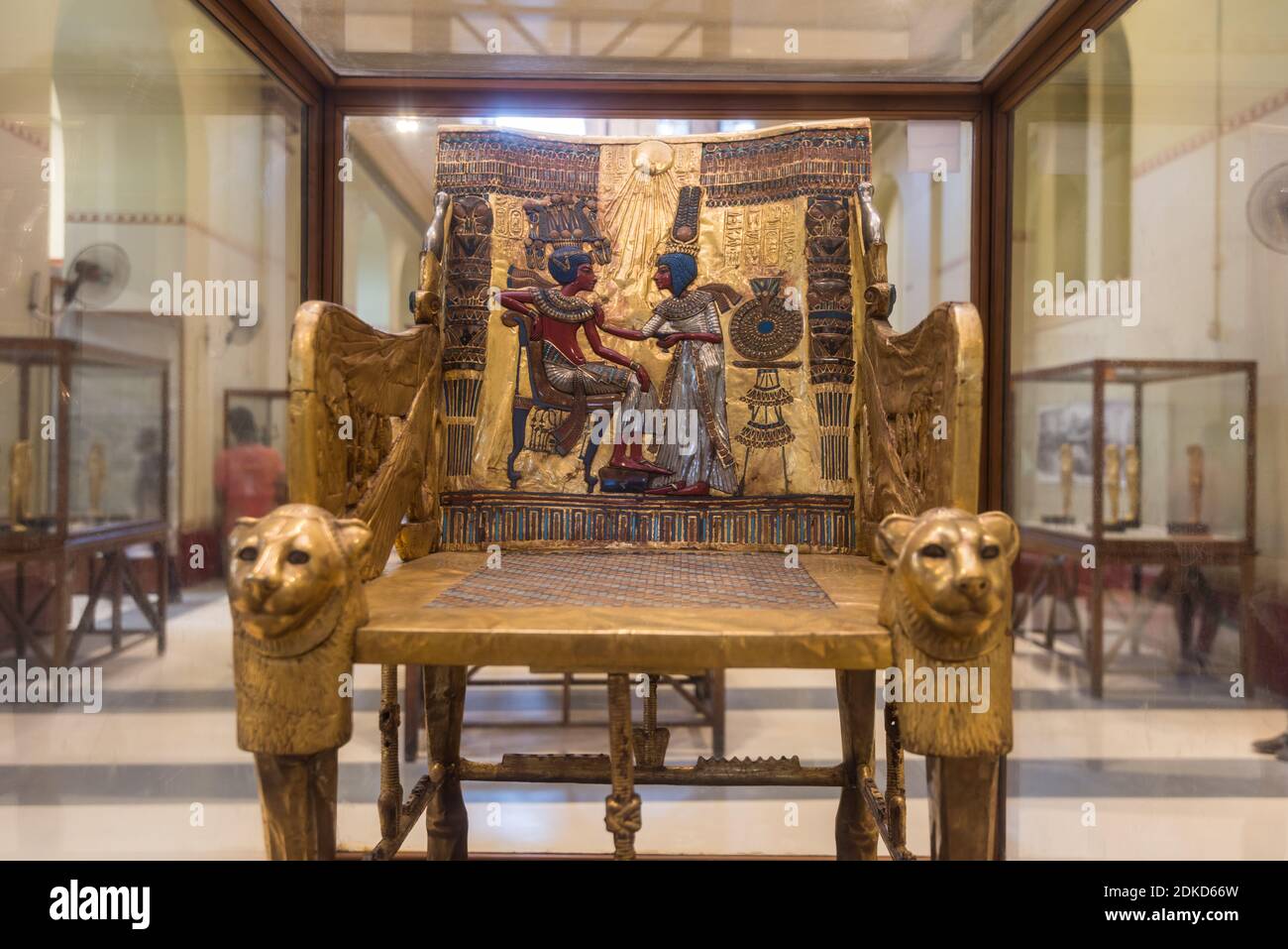 Pharaoh's Chair in the The Museum of Egyptian Antiquities in Cairo ...