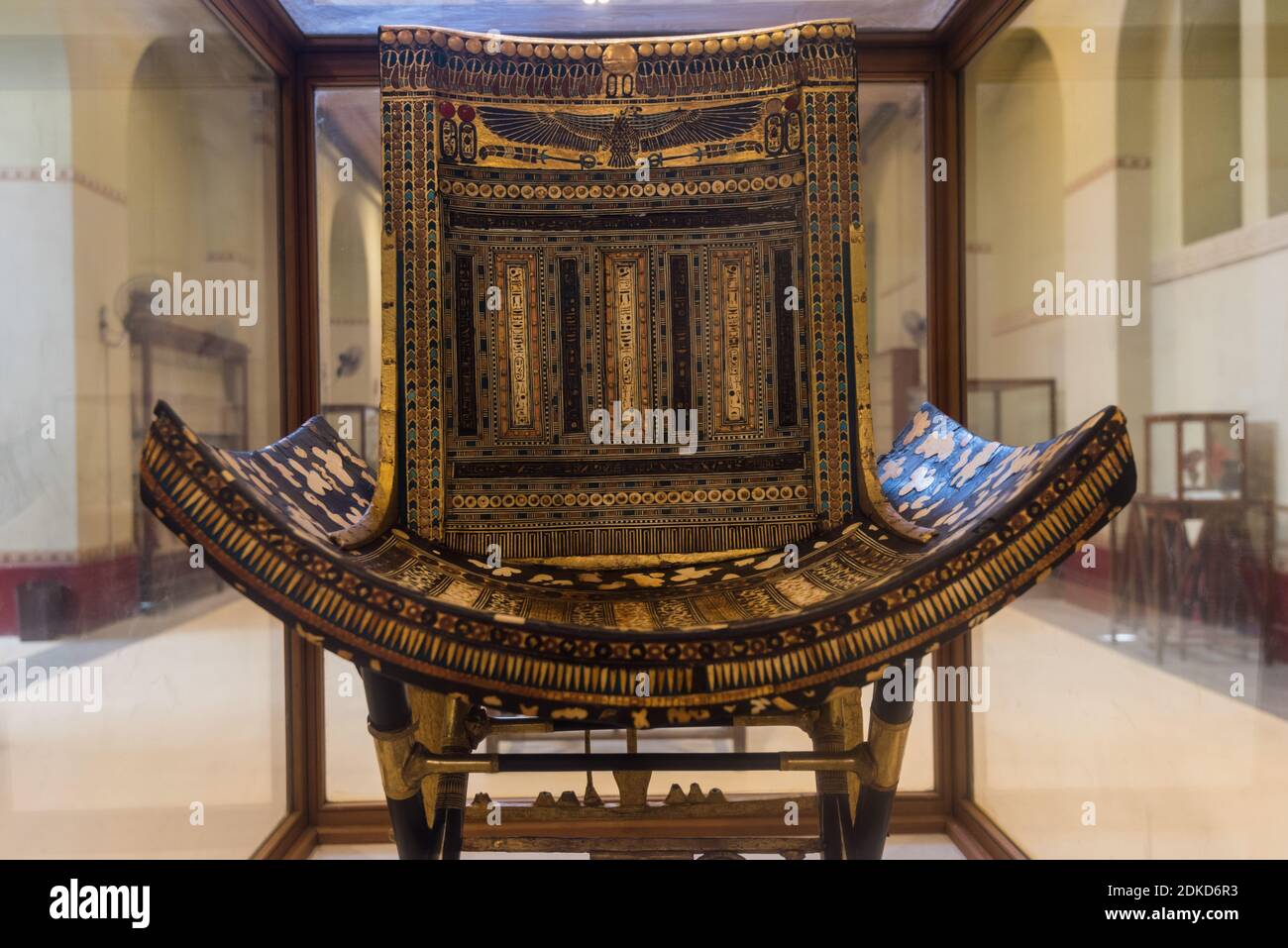 Pharaoh's Chair in the The Museum of Egyptian Antiquities in Cairo ...