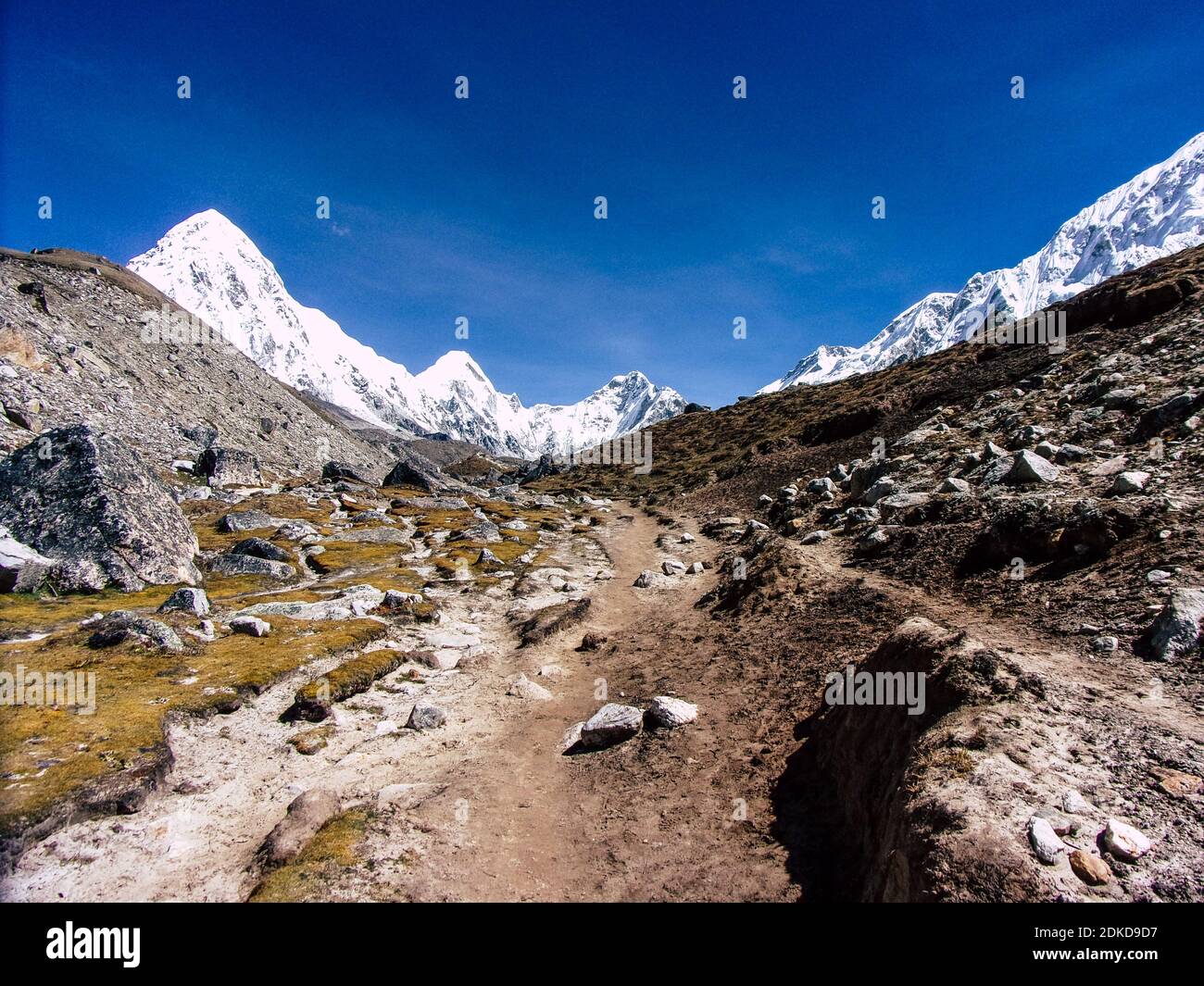 Everest Nepal September 30, 2018 View of the landscape and the path to ...