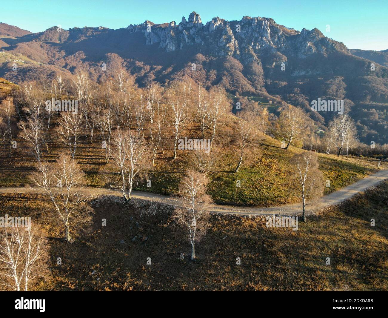 Landscape of Colla valley near Lugano on the italian part of ...