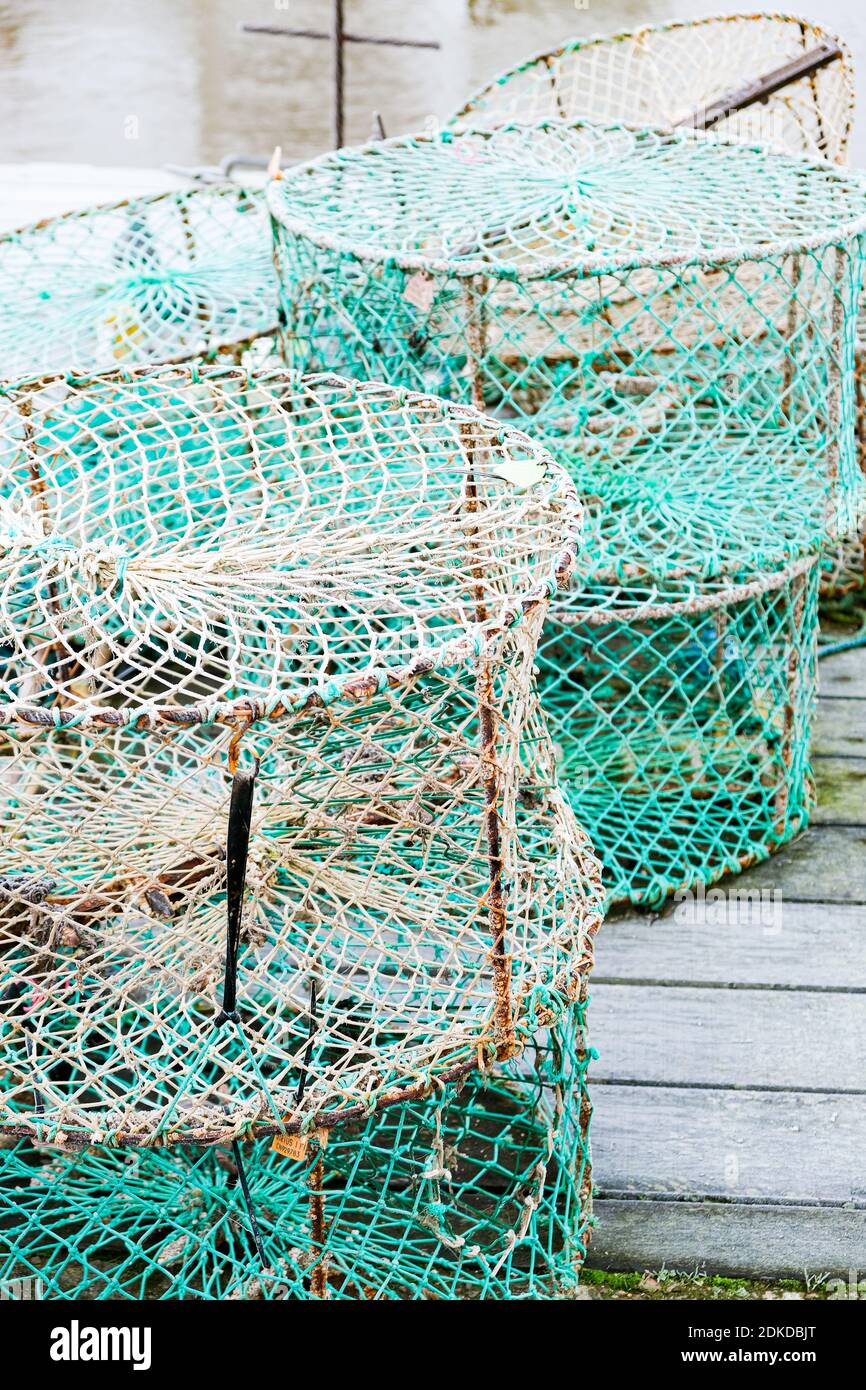 Decorative lobster trap hi-res stock photography and images - Alamy