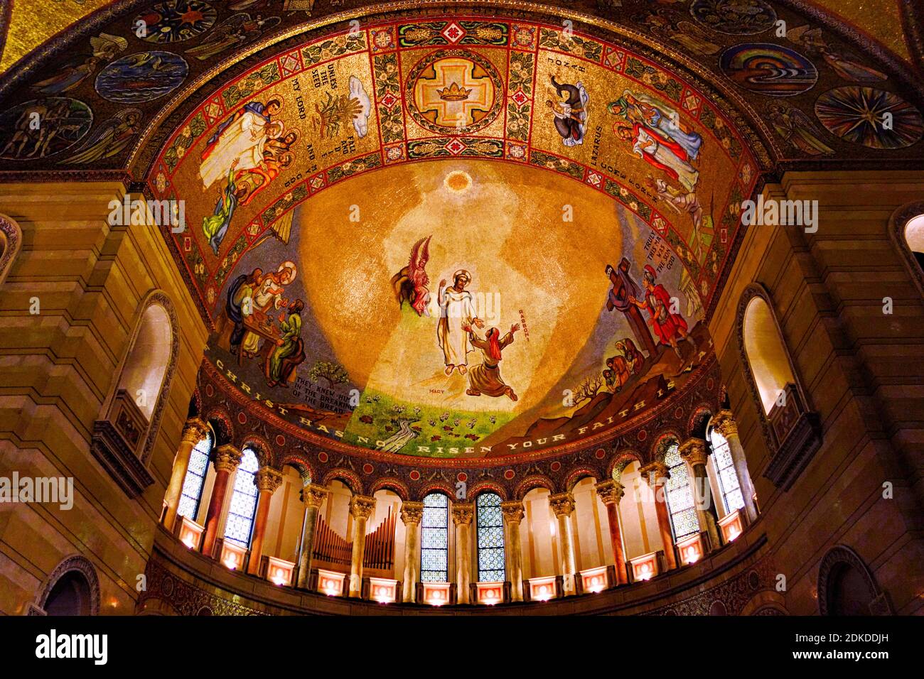 Religious art on the ceiling of Cathedral Basilica of Saint Louis Stock ...