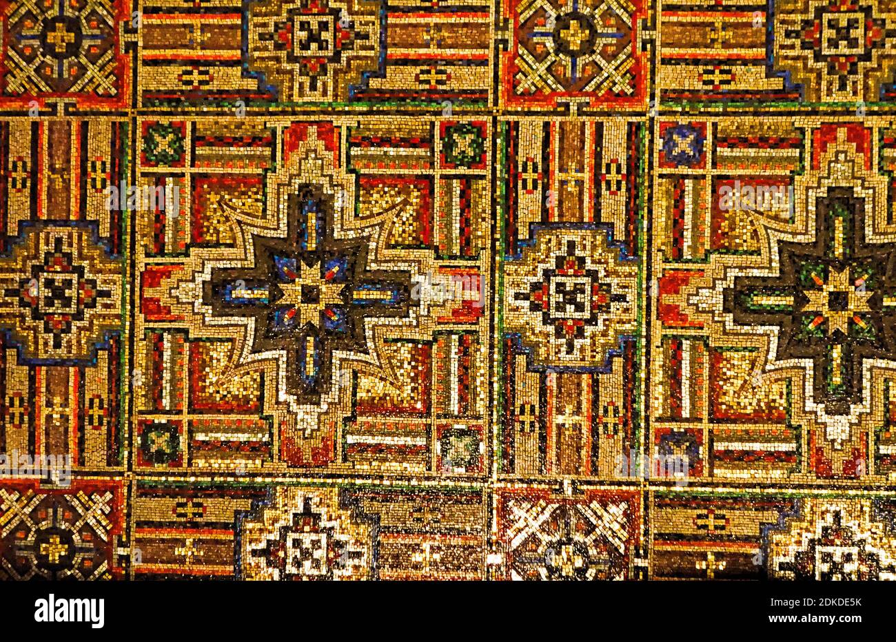 Religious mosaic art inside the Cathedral Basilica of Saint Louis Stock ...