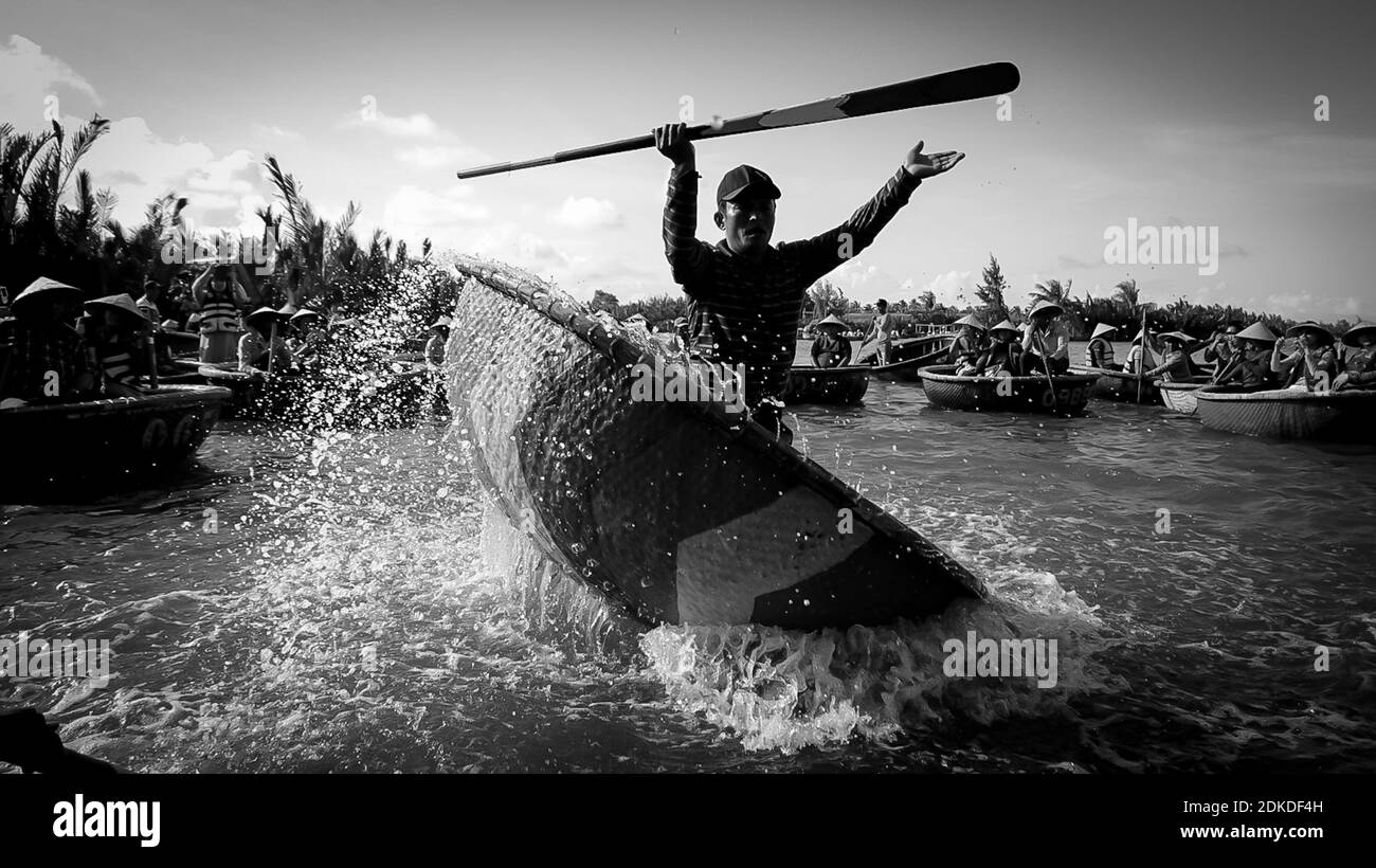Vietnamese people not face portrait Black and White Stock Photos ...