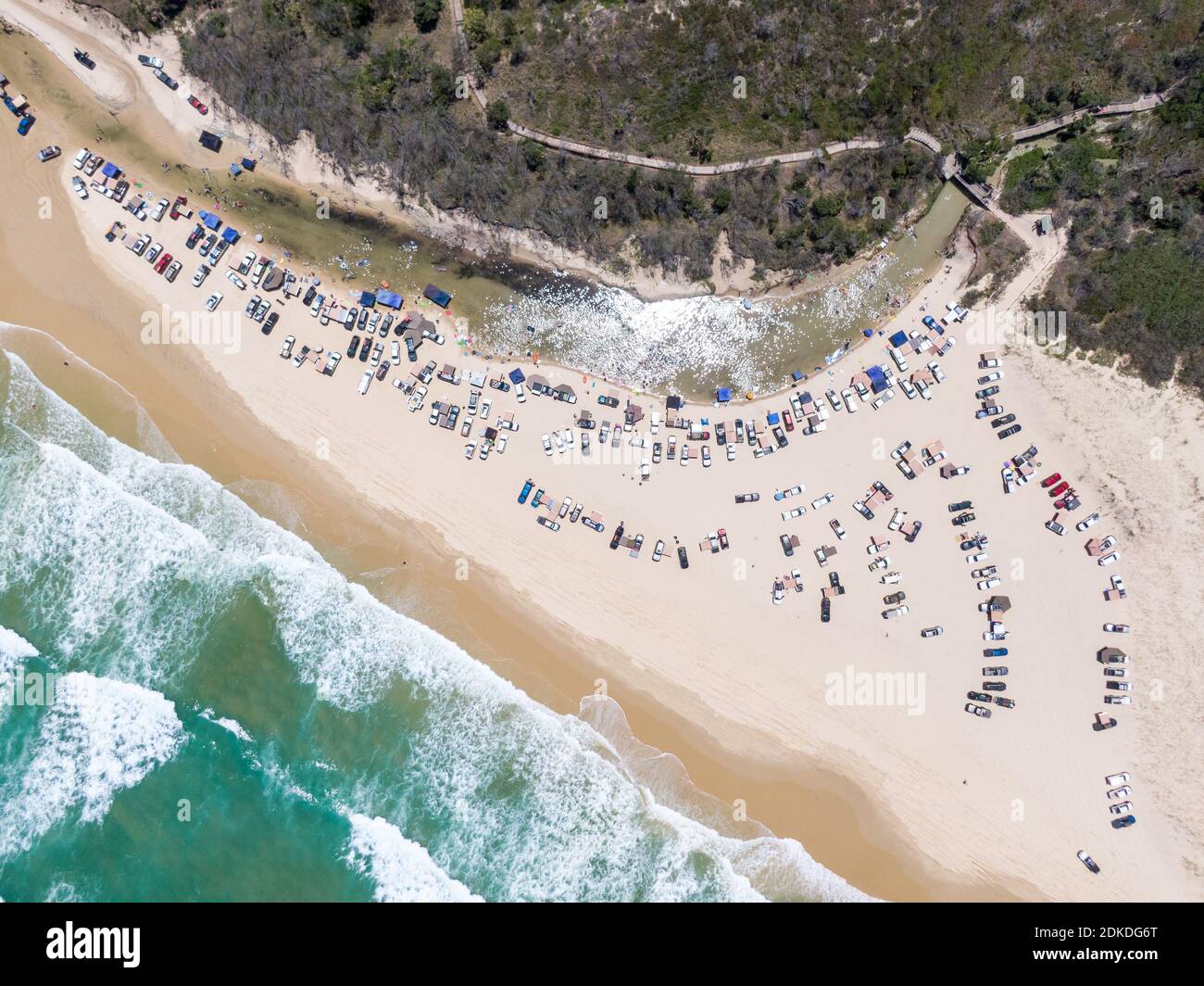 Aerial View Of Beach Stock Photo - Alamy