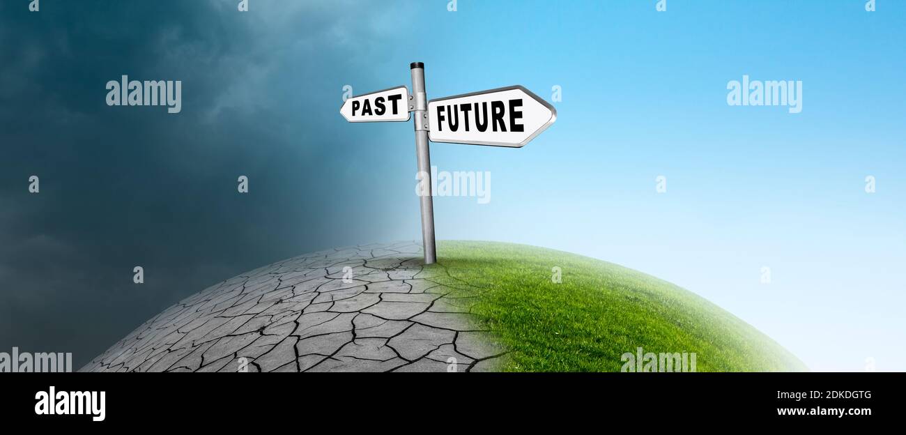 Past future montage hi-res stock photography and images - Alamy