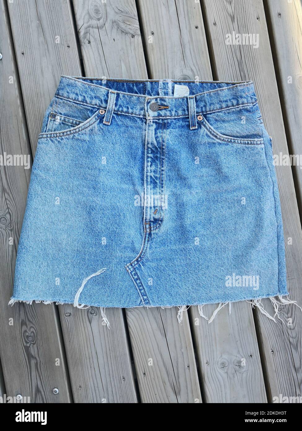 Clothing denim mini skirt hi-res stock photography and images - Alamy