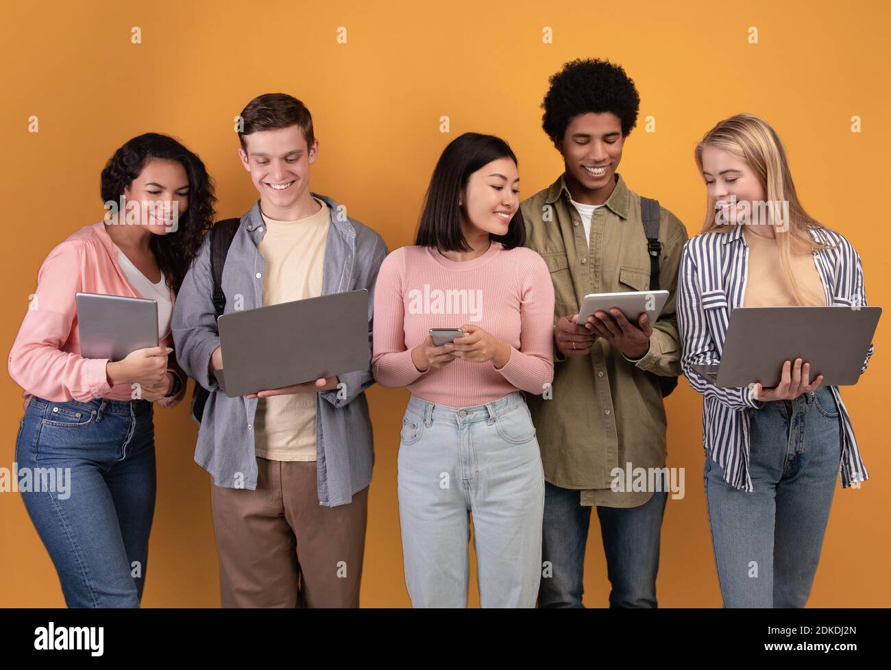 Modern devices for education, generation z and social media for study ...