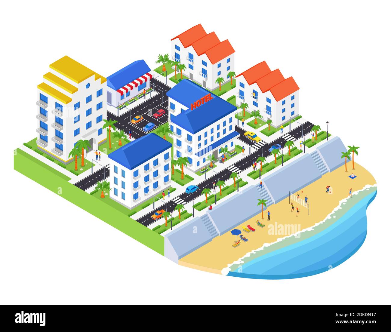 Cars coastal Stock Vector Images - Alamy