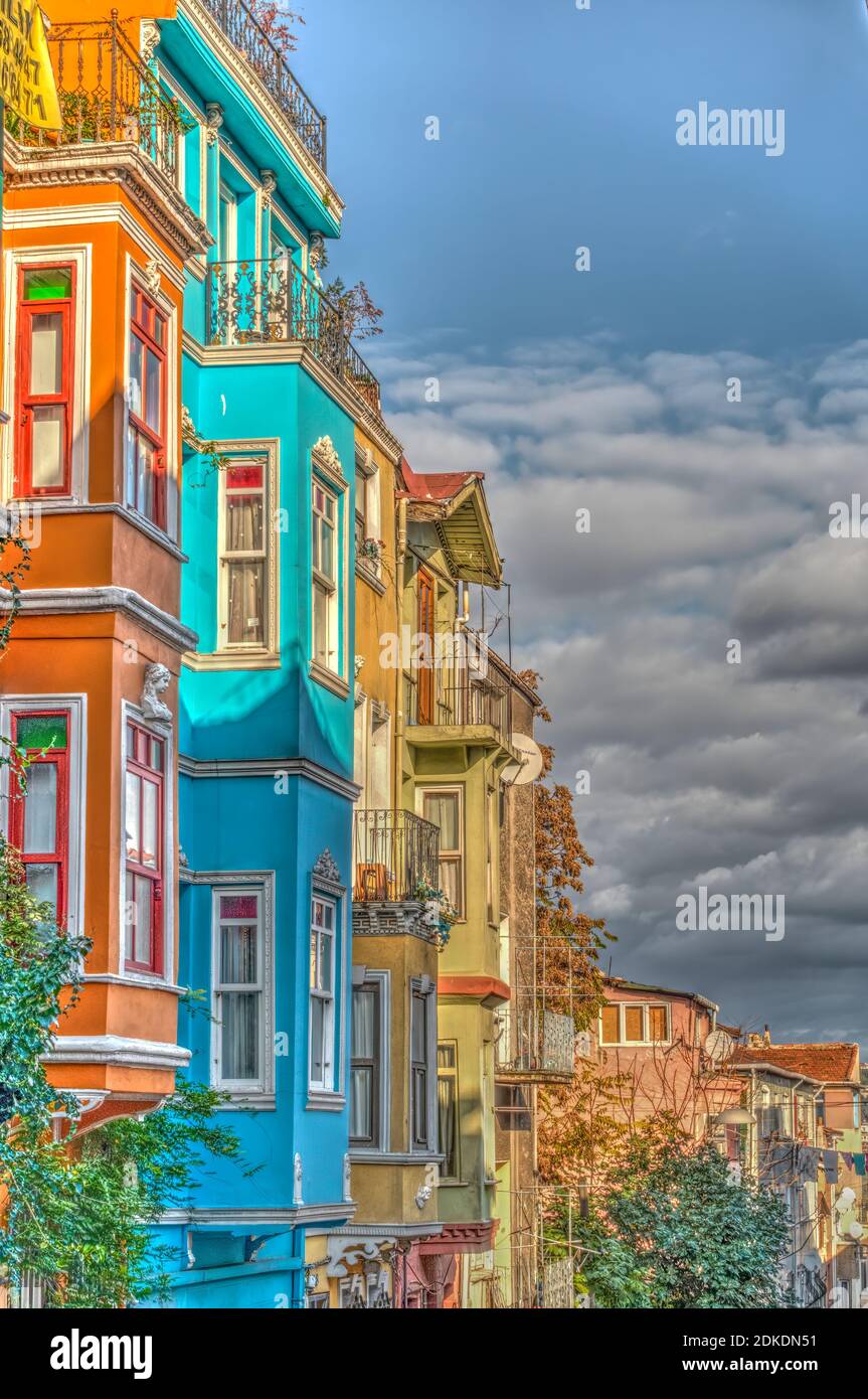 Balat district, Istanbul, HDR Image Stock Photo - Alamy