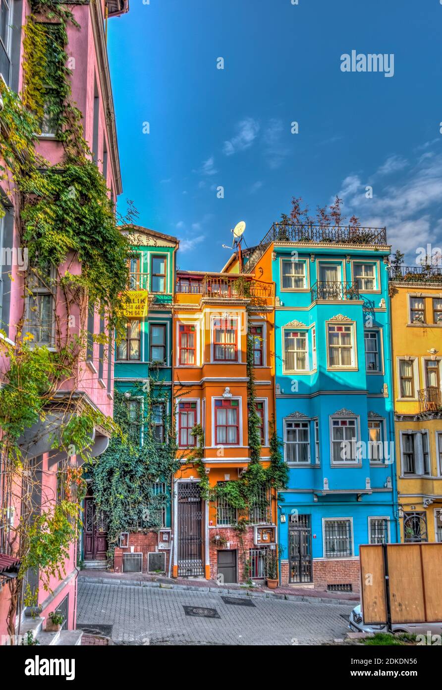 Balat district, Istanbul, HDR Image Stock Photo - Alamy