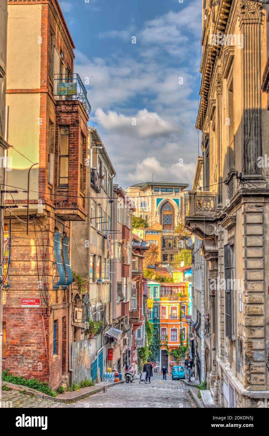 Balat district, Istanbul, HDR Image Stock Photo - Alamy