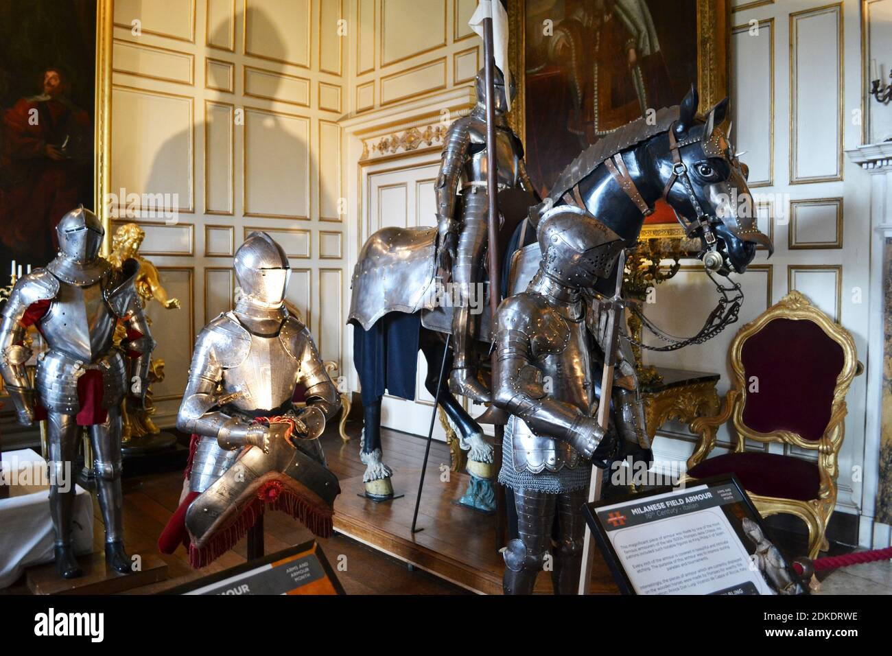 Castle interior armour hi-res stock photography and images - Alamy