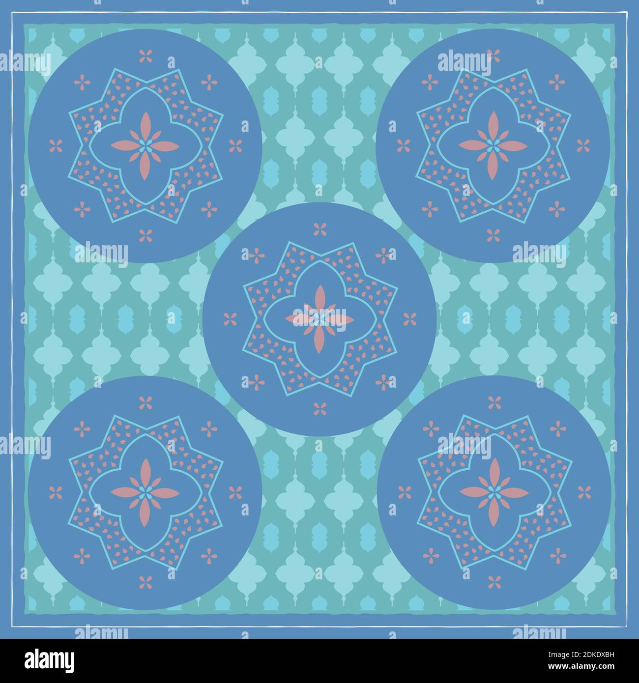 Silk Scarf Design. Geometric style Vector illustration Stock Vector ...