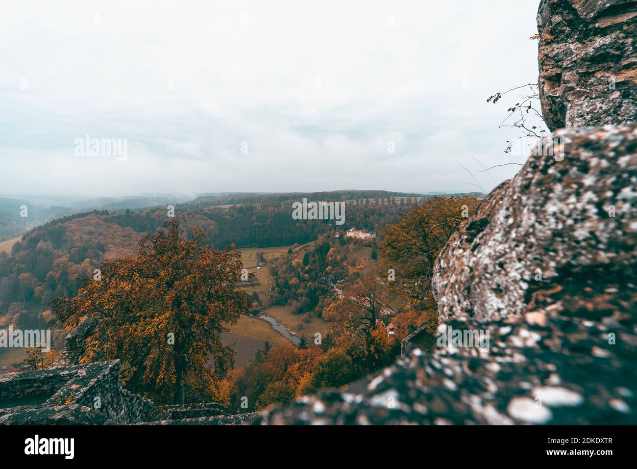 Ruin, Gundelfingen Castle, Lautertal, Great Lauter, Swabian Alb ...