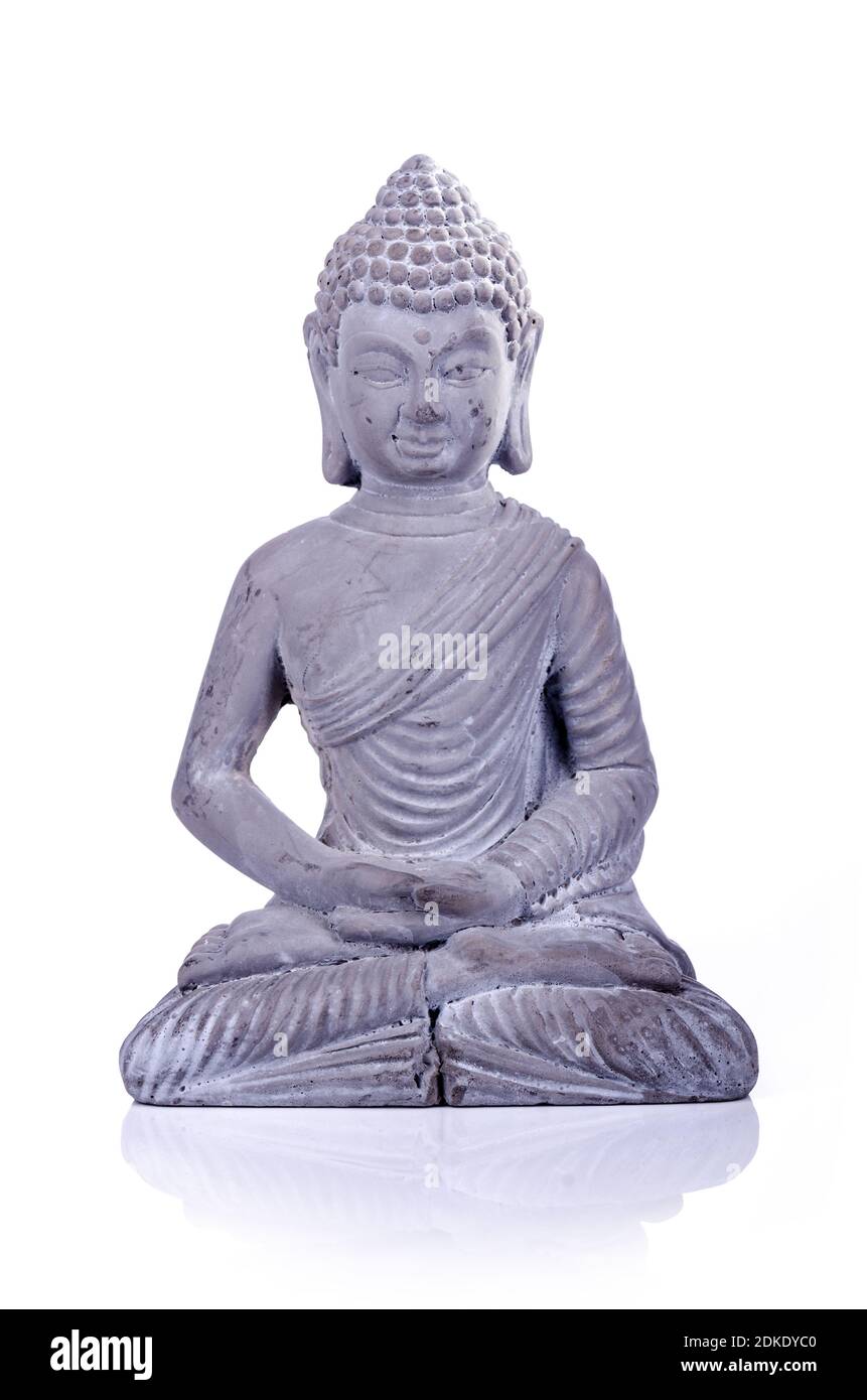 Statue Of Buddha Against White Background Stock Photo - Alamy