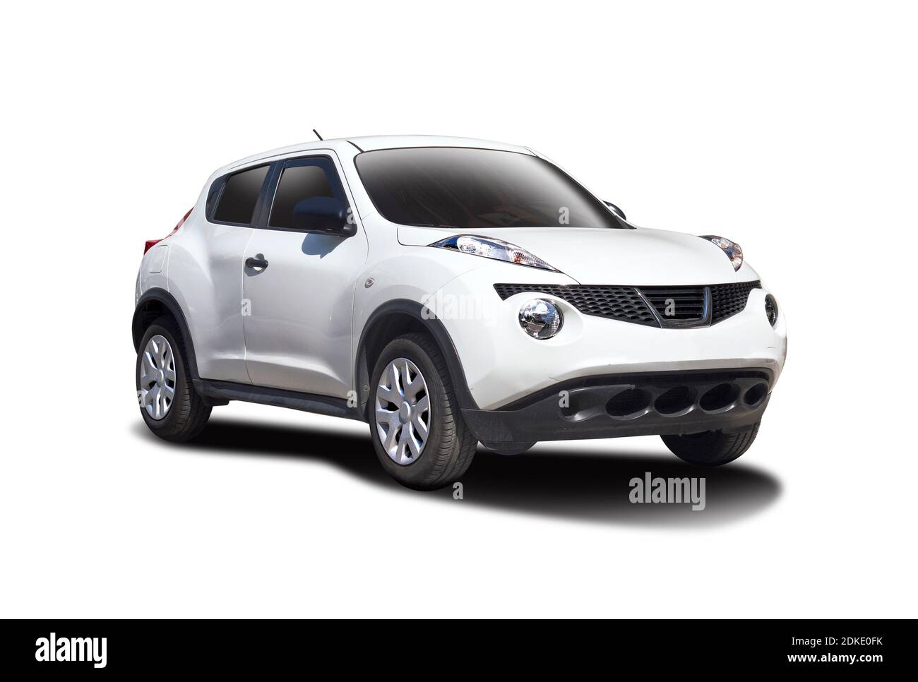 White SUV car side view isolated on white background Stock Photo - Alamy