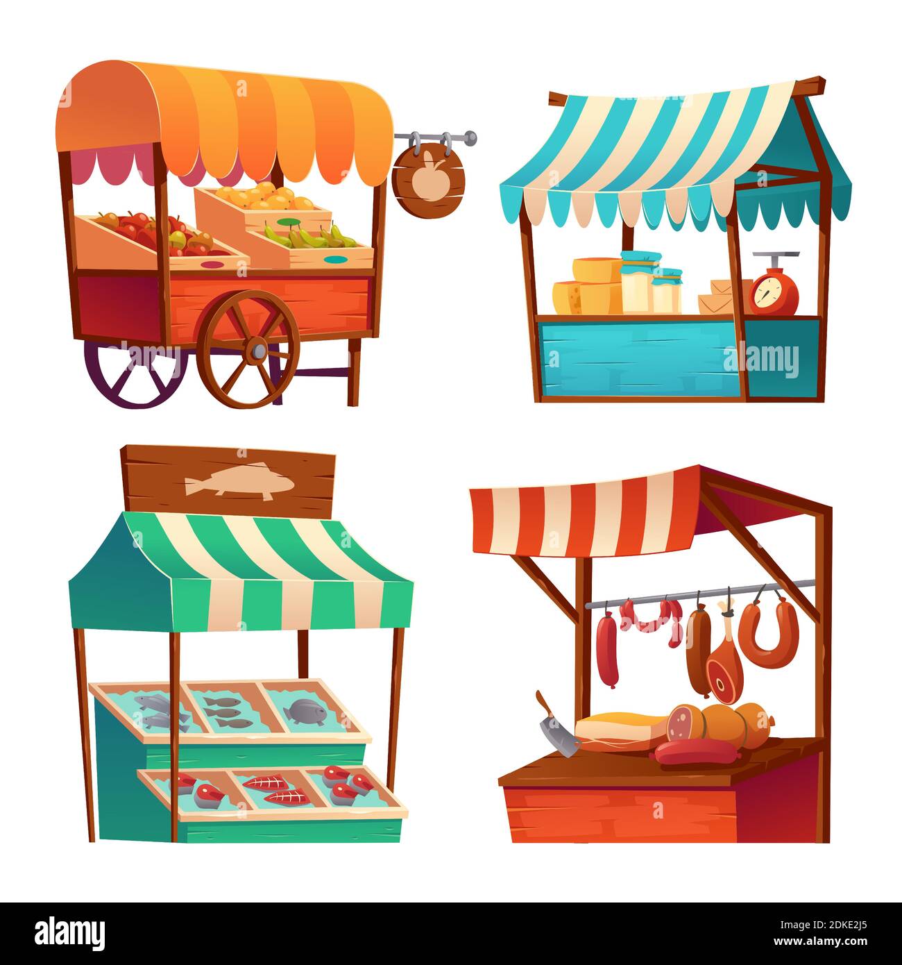Farmers Market Stall Clipart