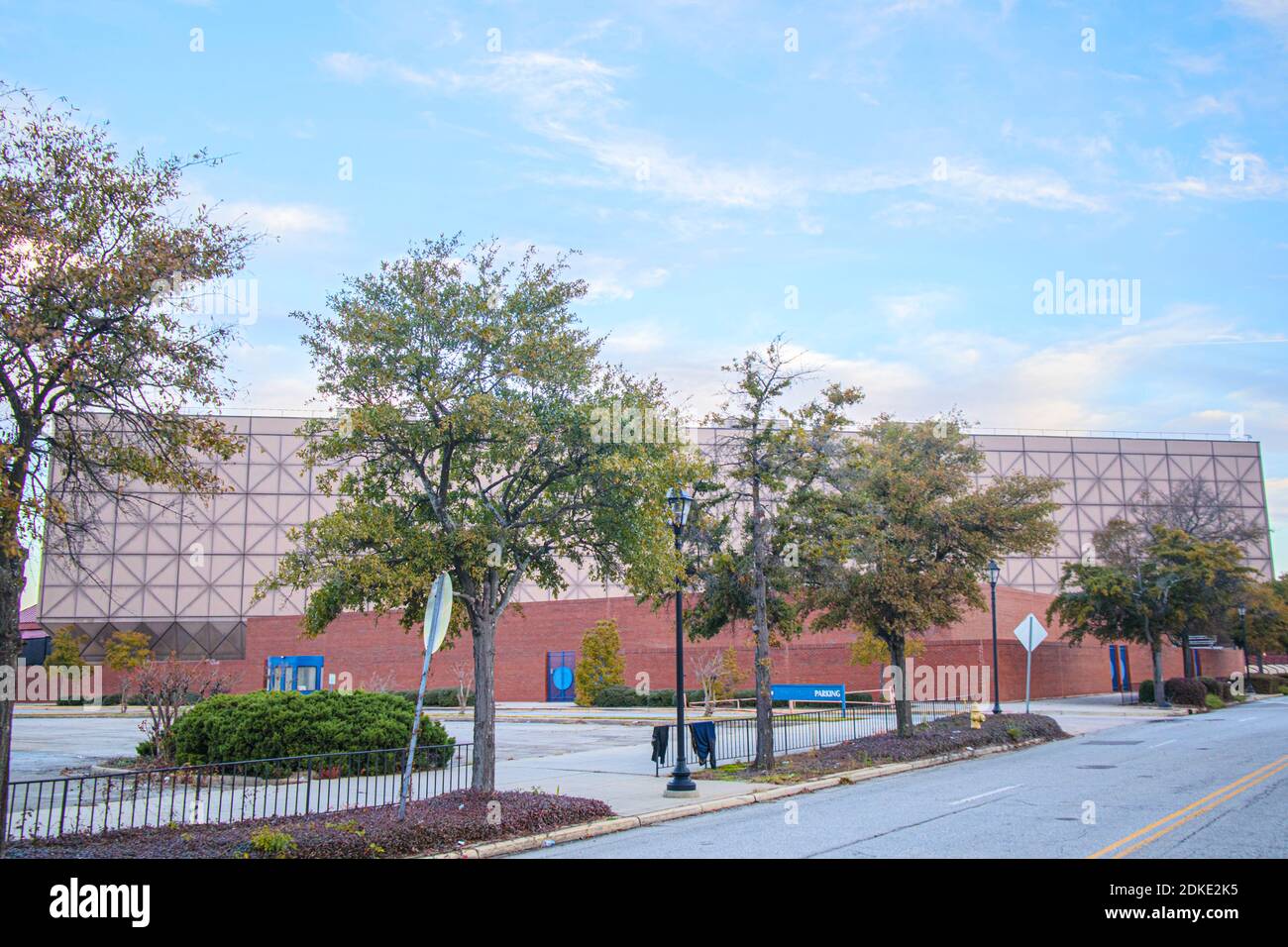 Augusta, Ga USA - 12 15 20: Clothes hanging on a rail at the James ...