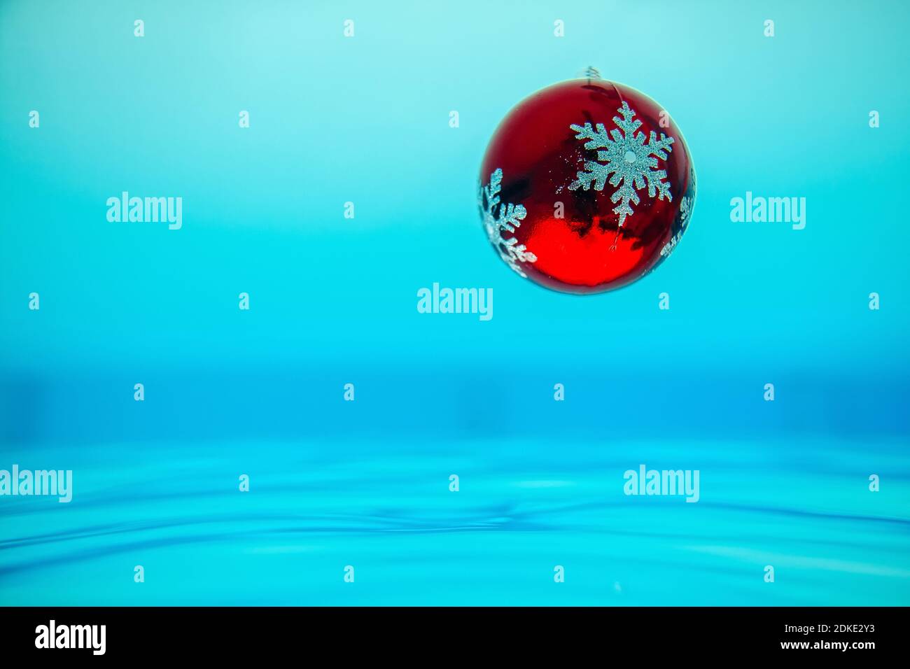 christmas ball ornament decoration splashes in water tropical Stock ...