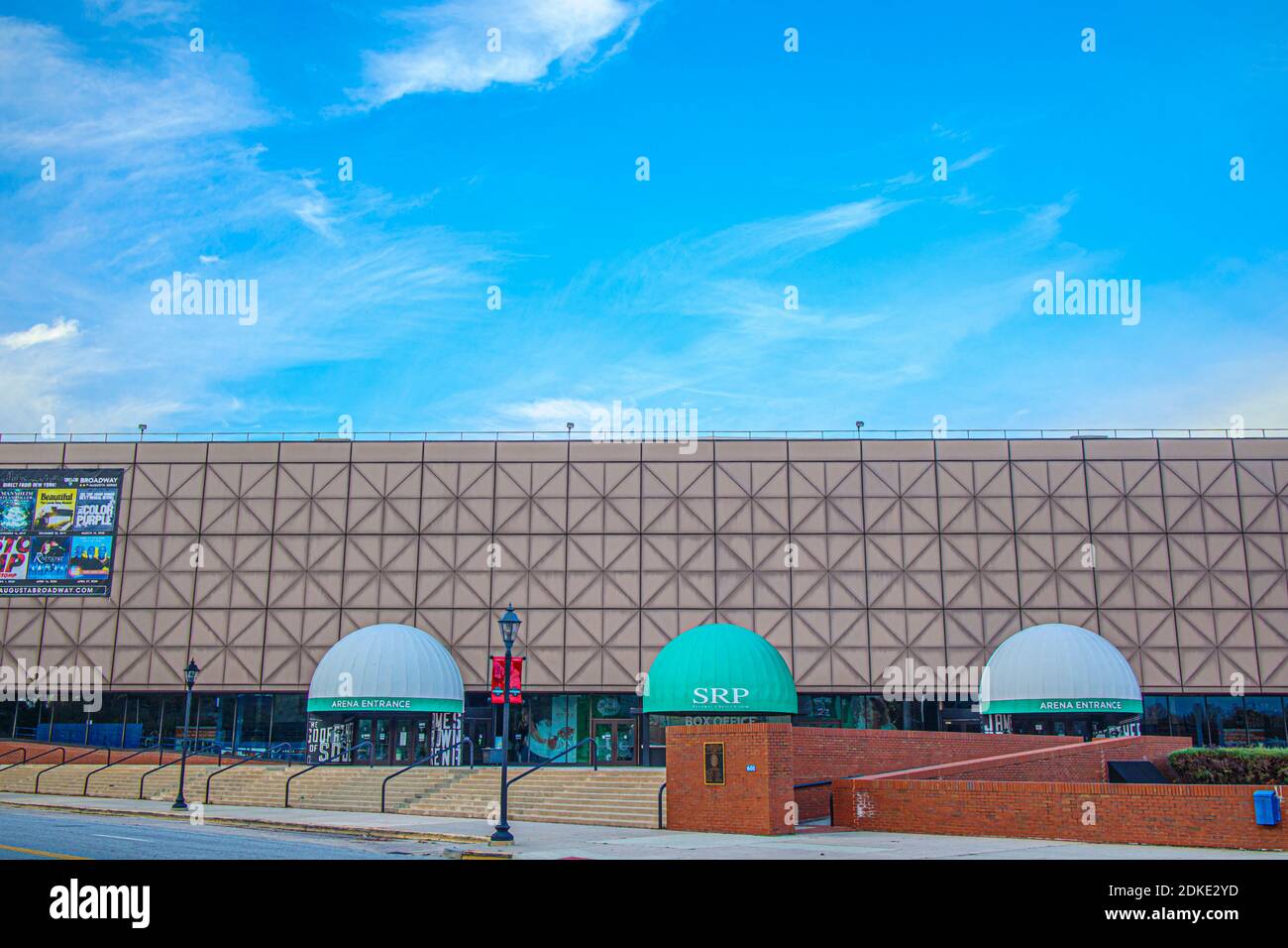 Augusta, Ga USA - 12 15 20: James brown Arena front building view and ...