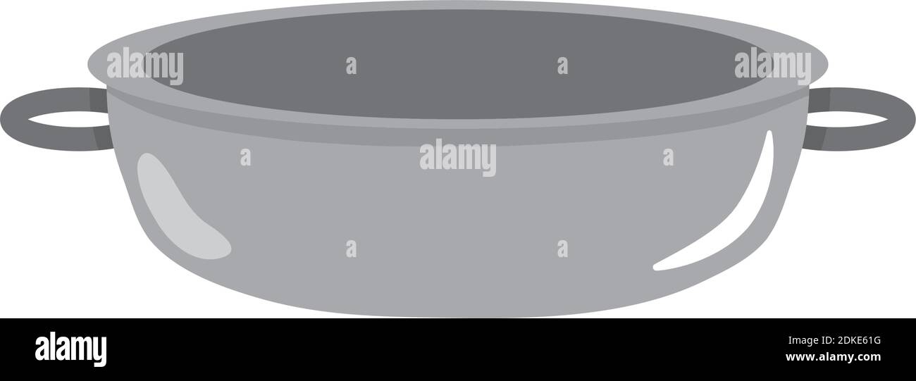 cooking pan icon over white background, colorful design, vector ...