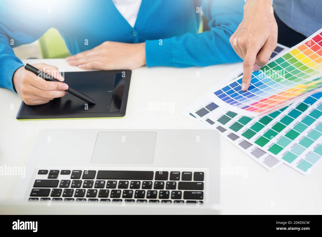 Graphic design office desk pantone hi-res stock photography and images ...
