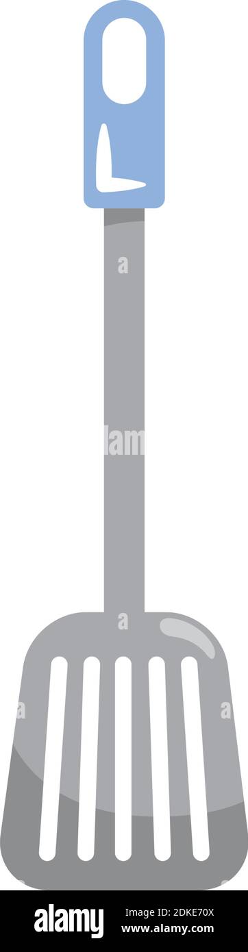cooking spatula icon over white background, colorful design, vector ...
