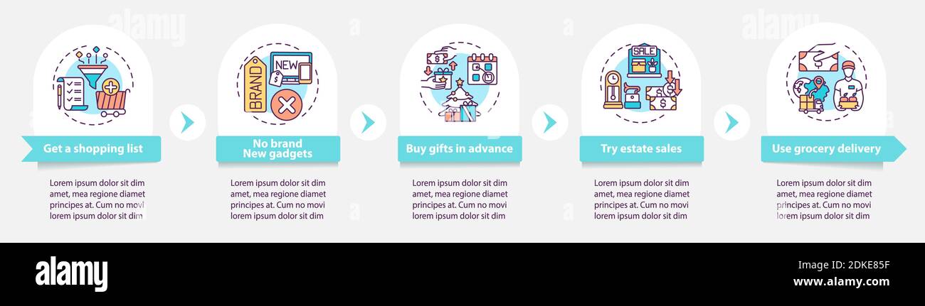 Smart shopping vector infographic template Stock Vector Image & Art - Alamy