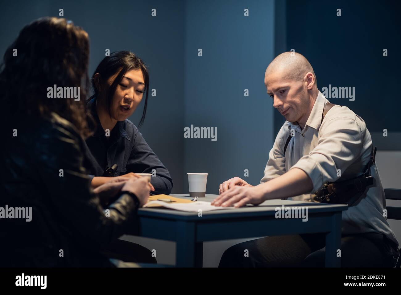 Officer interrogating person hi-res stock photography and images - Alamy