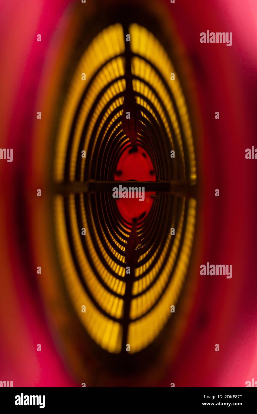 air filter for fine cleaning of a car engine, inside view, photograph ...