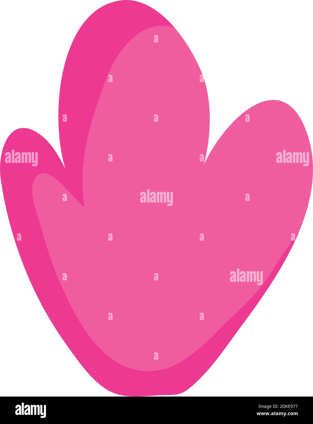 pink leaf icon over white background, colorful design, vector ...