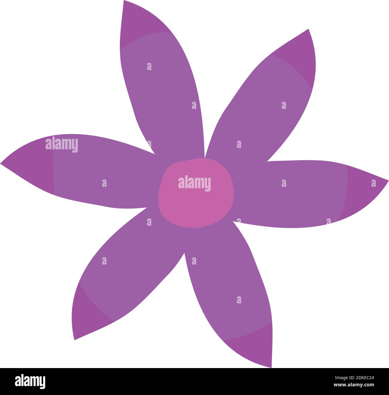 purple flower icon over white background, colorful design, vector ...