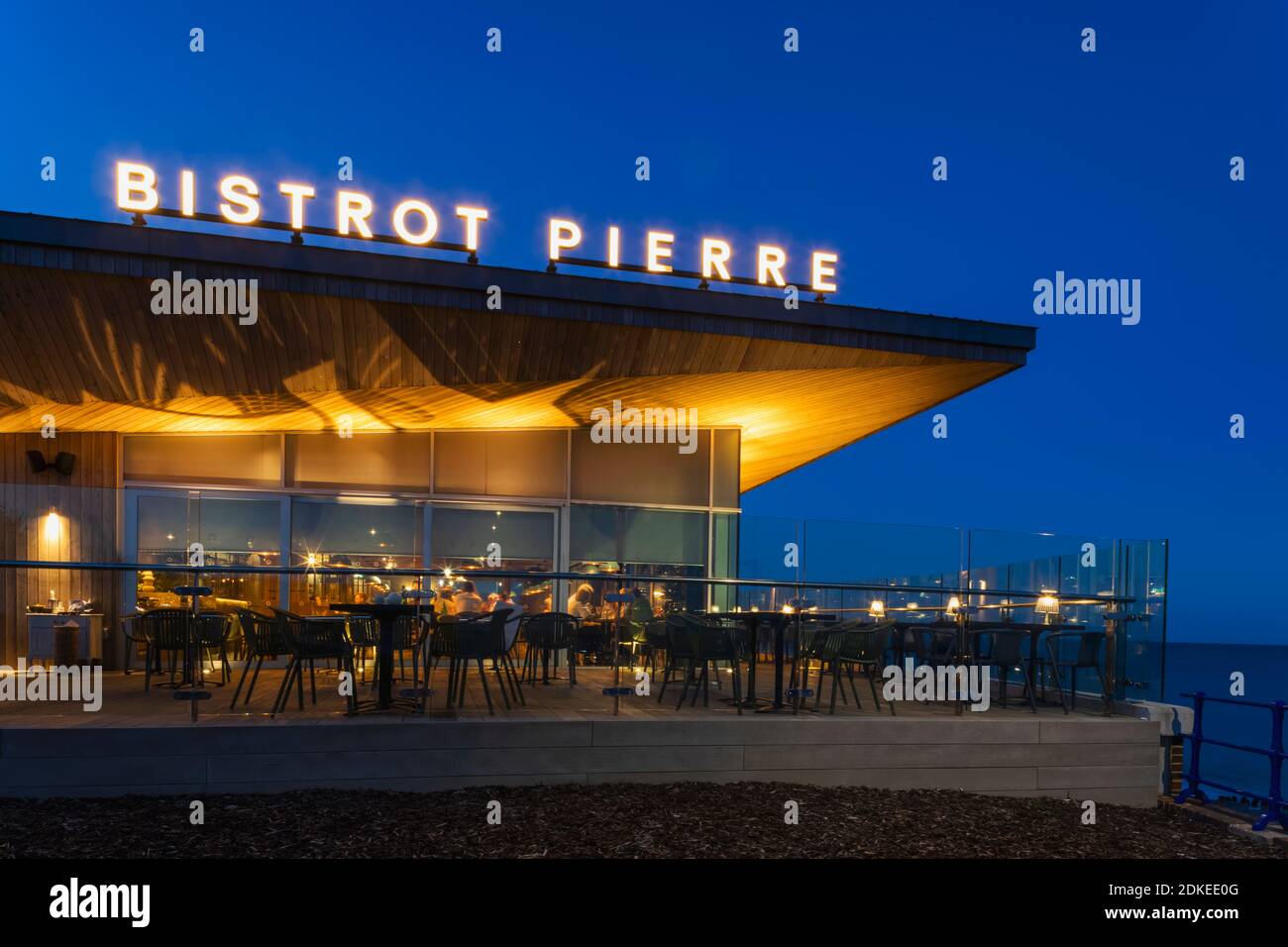 England, East Sussex, Eastbourne, Bistro Pierre Waterfront Bar and ...