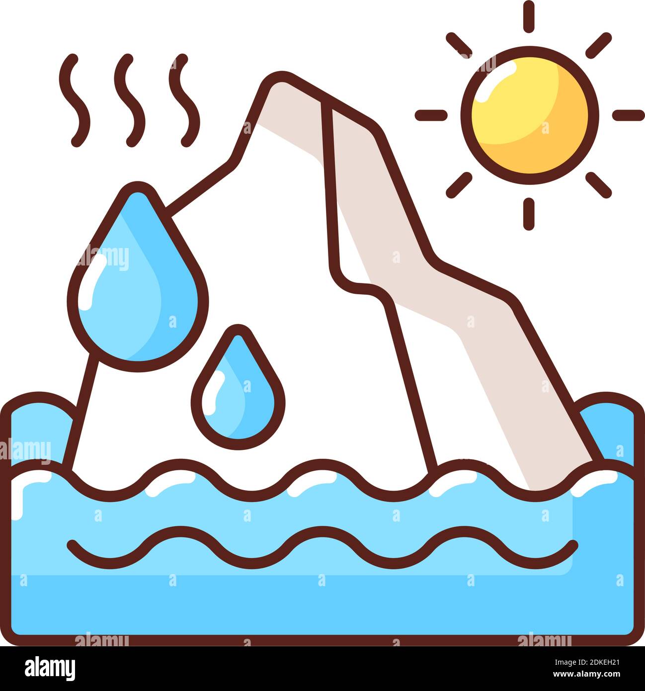 Glacier ice melting climate Cut Out Stock Images & Pictures - Alamy