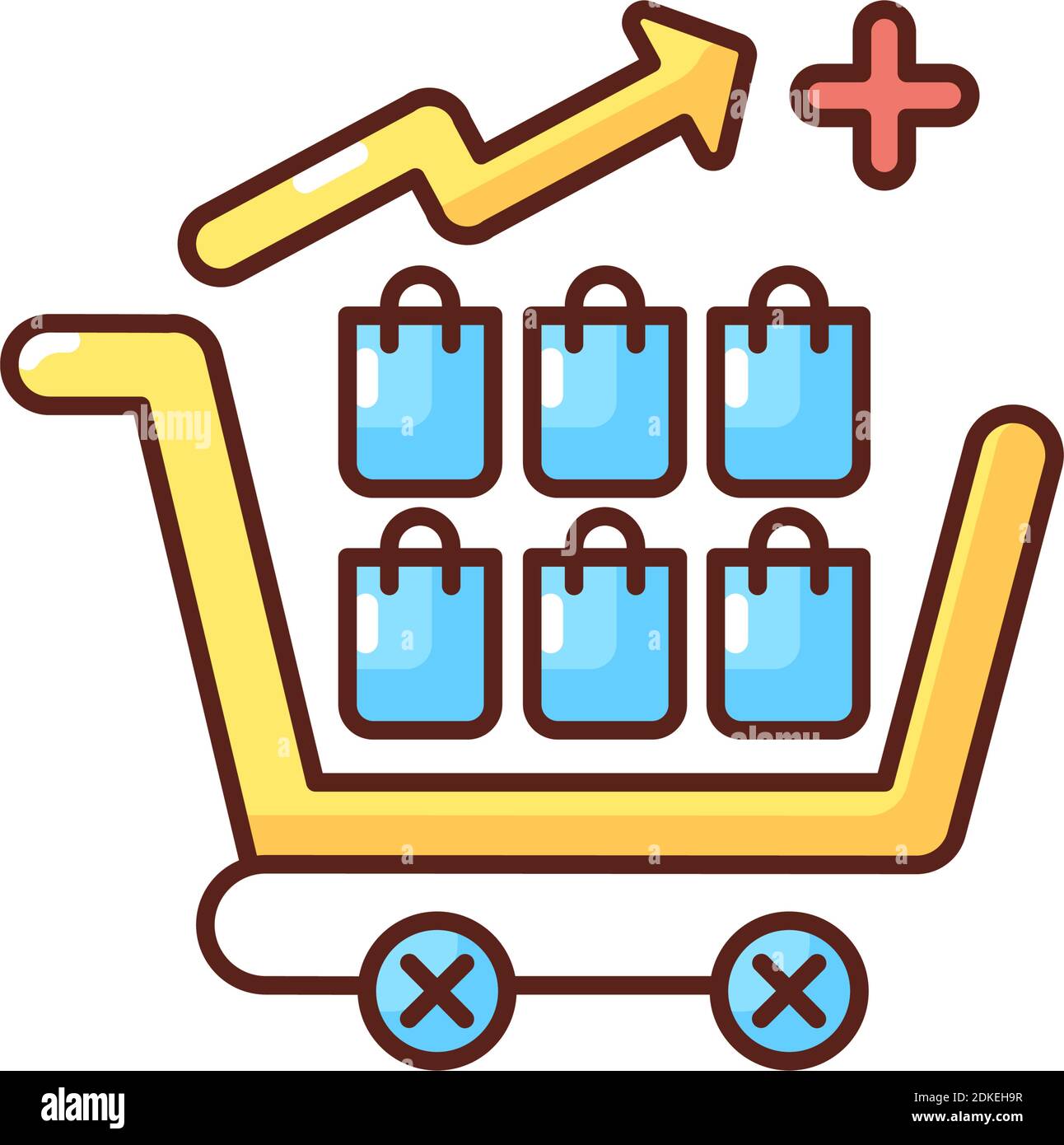 Overconsumption RGB color icon Stock Vector Image & Art - Alamy